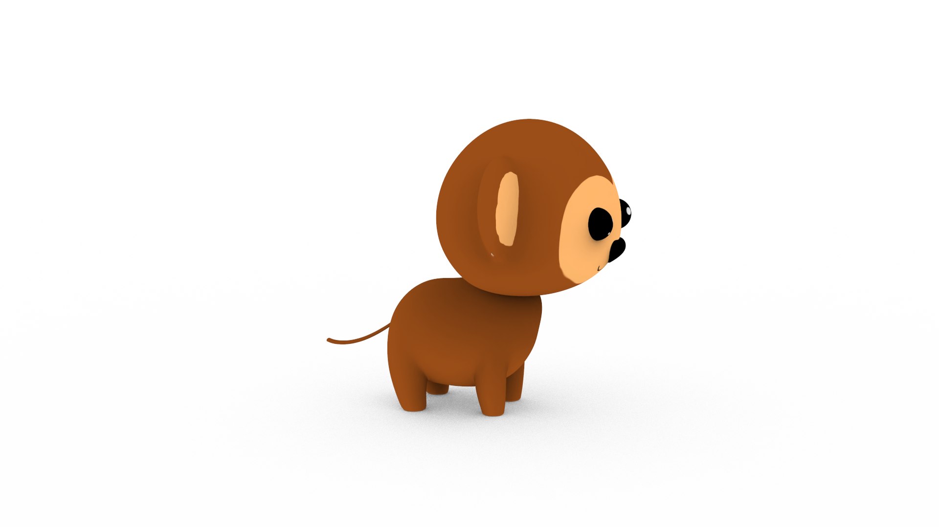 Cartoon Monkey V001 Character 3D Model - TurboSquid 2098539