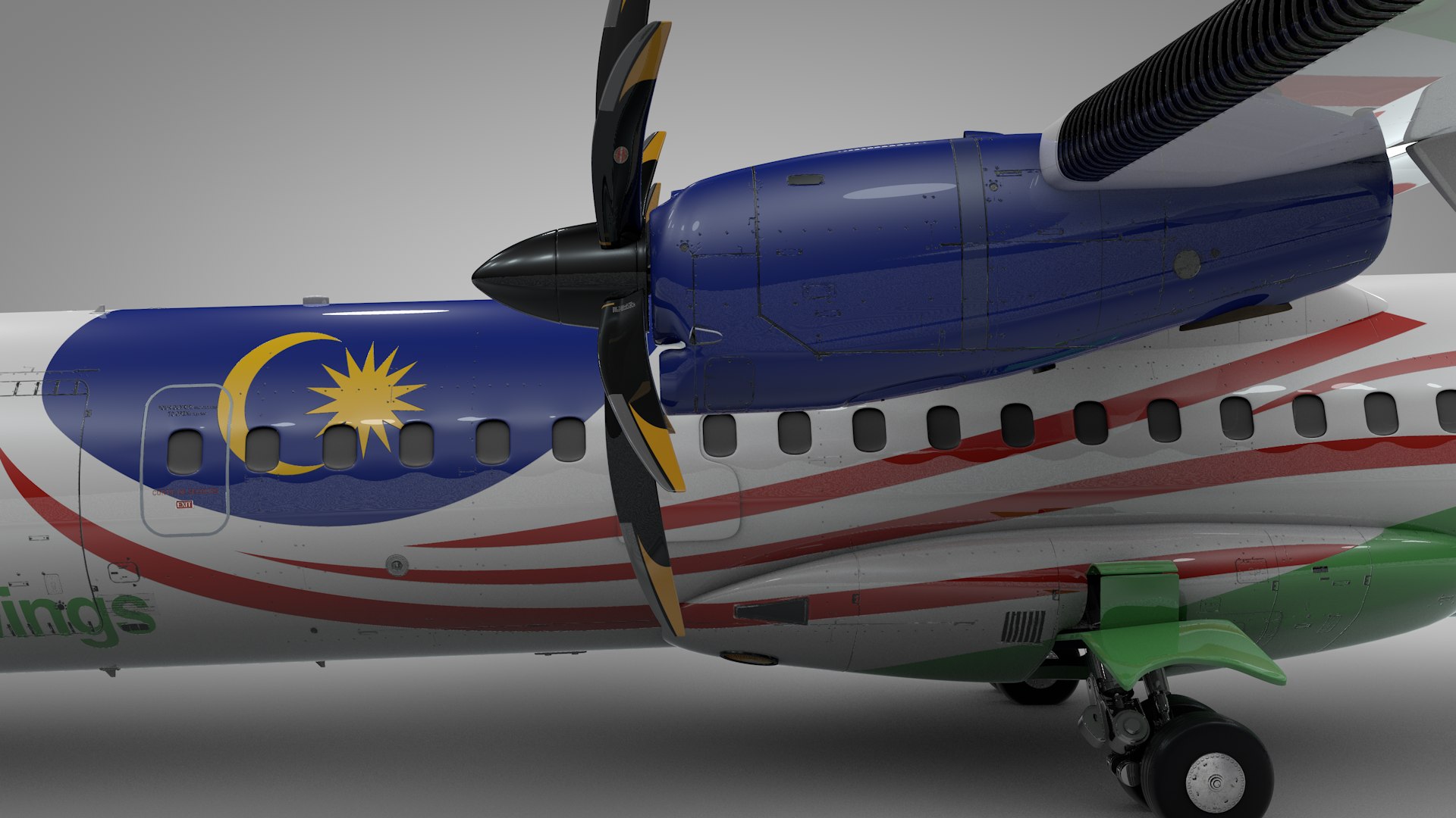 3D ATR 72 MASwings L1688 - TurboSquid 1901730