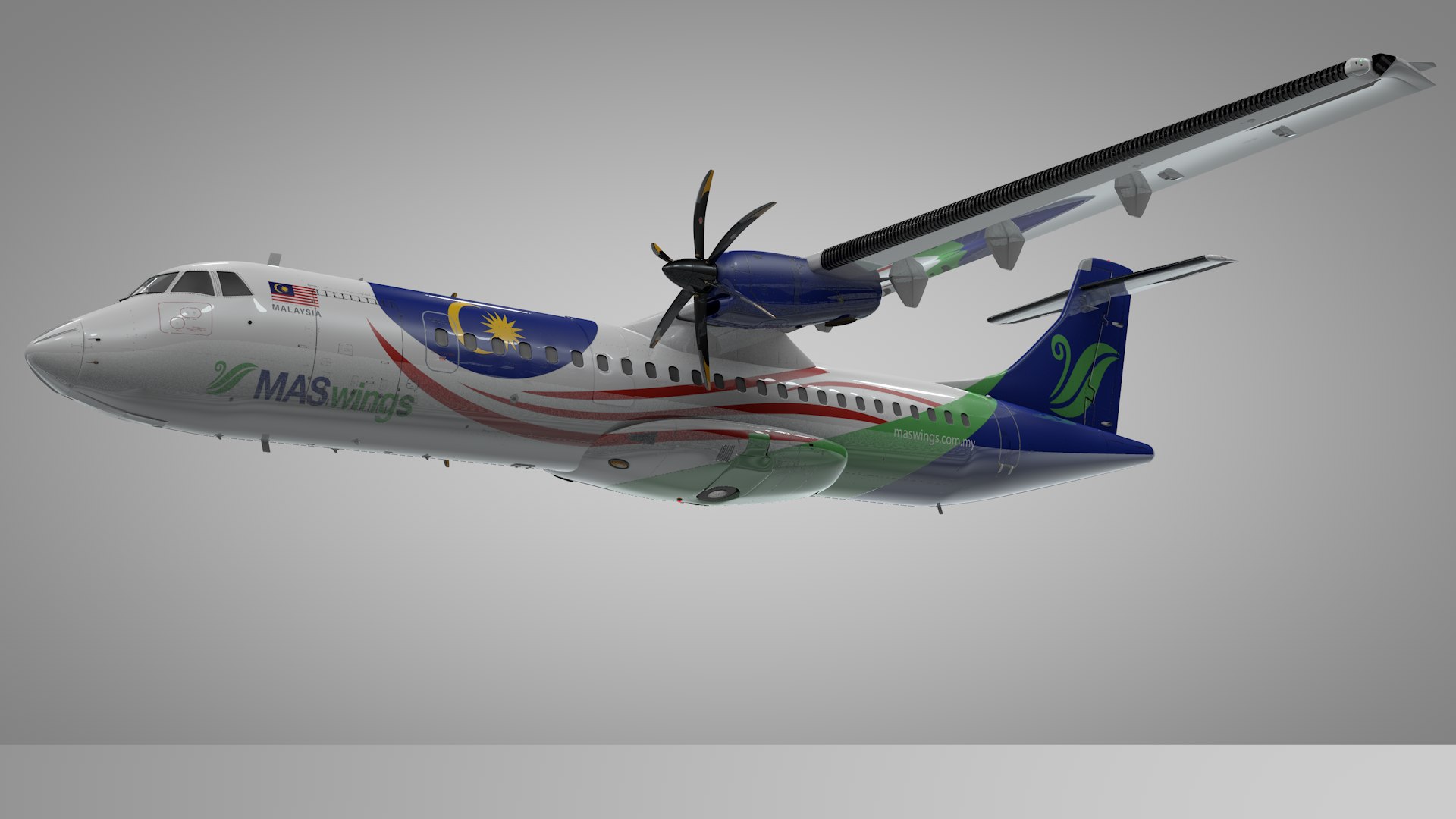 3D ATR 72 MASwings L1688 - TurboSquid 1901730