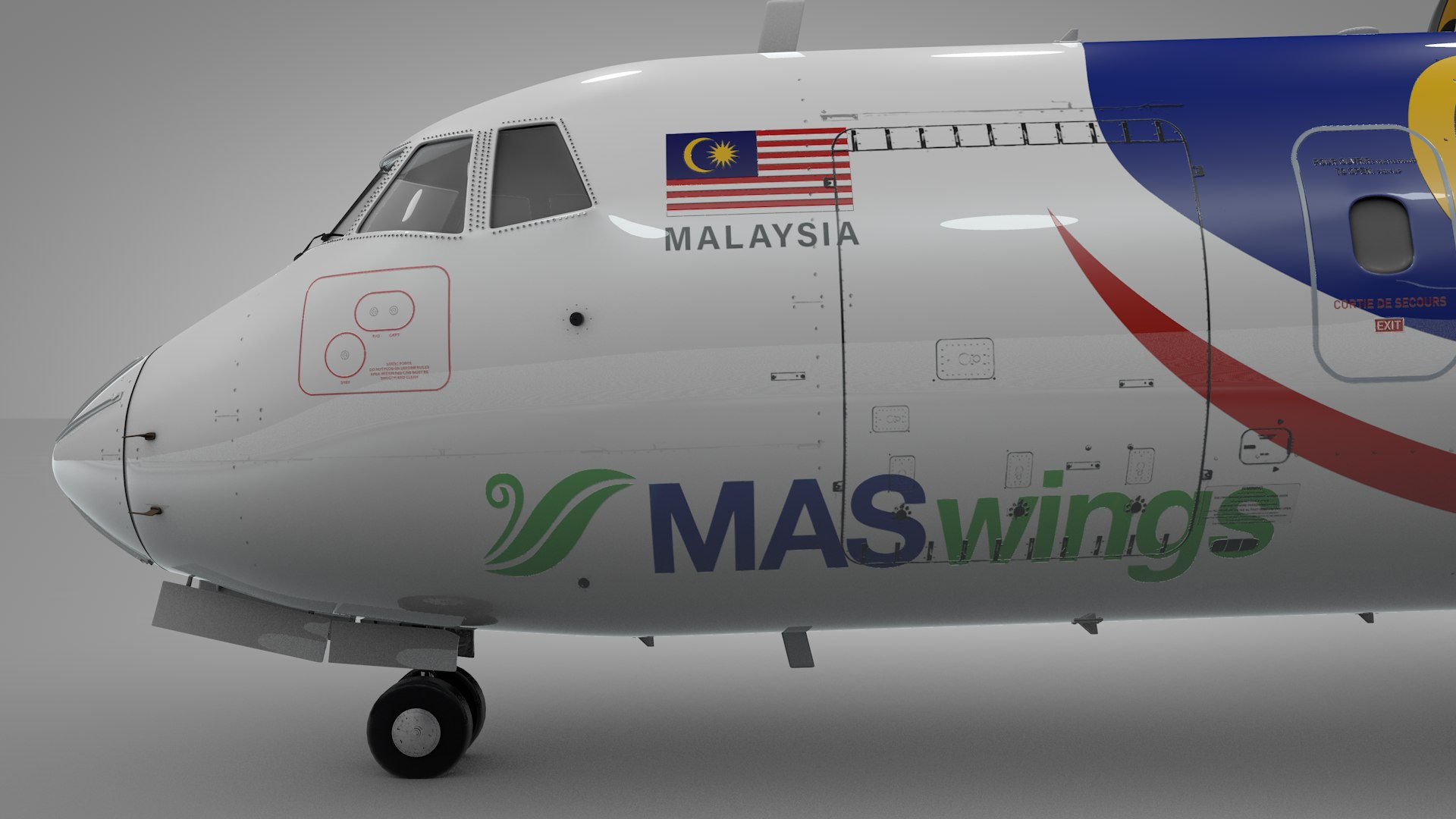 3D ATR 72 MASwings L1688 - TurboSquid 1901730