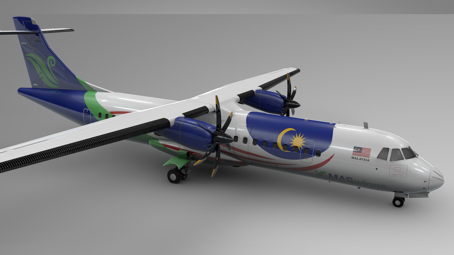 3D ATR 72 MASwings L1688 - TurboSquid 1901730