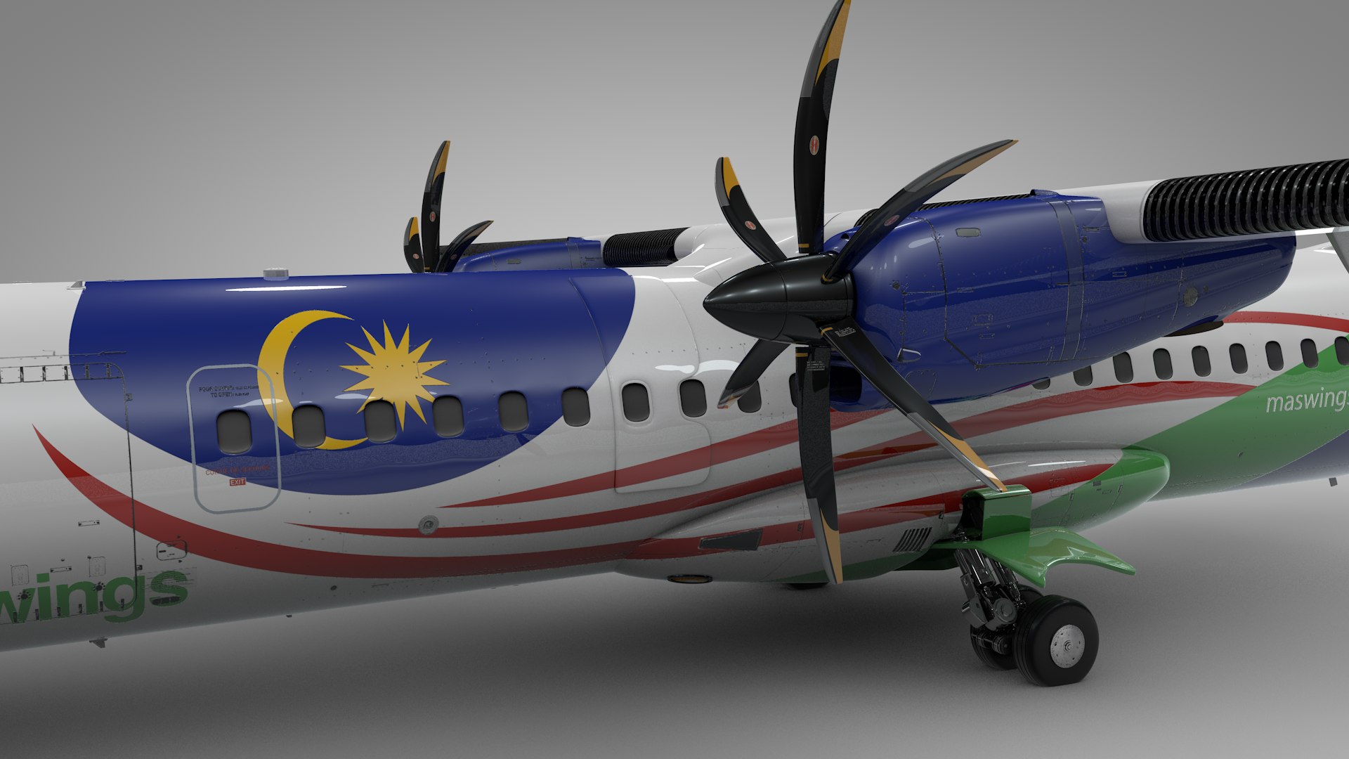 3D ATR 72 MASwings L1688 - TurboSquid 1901730