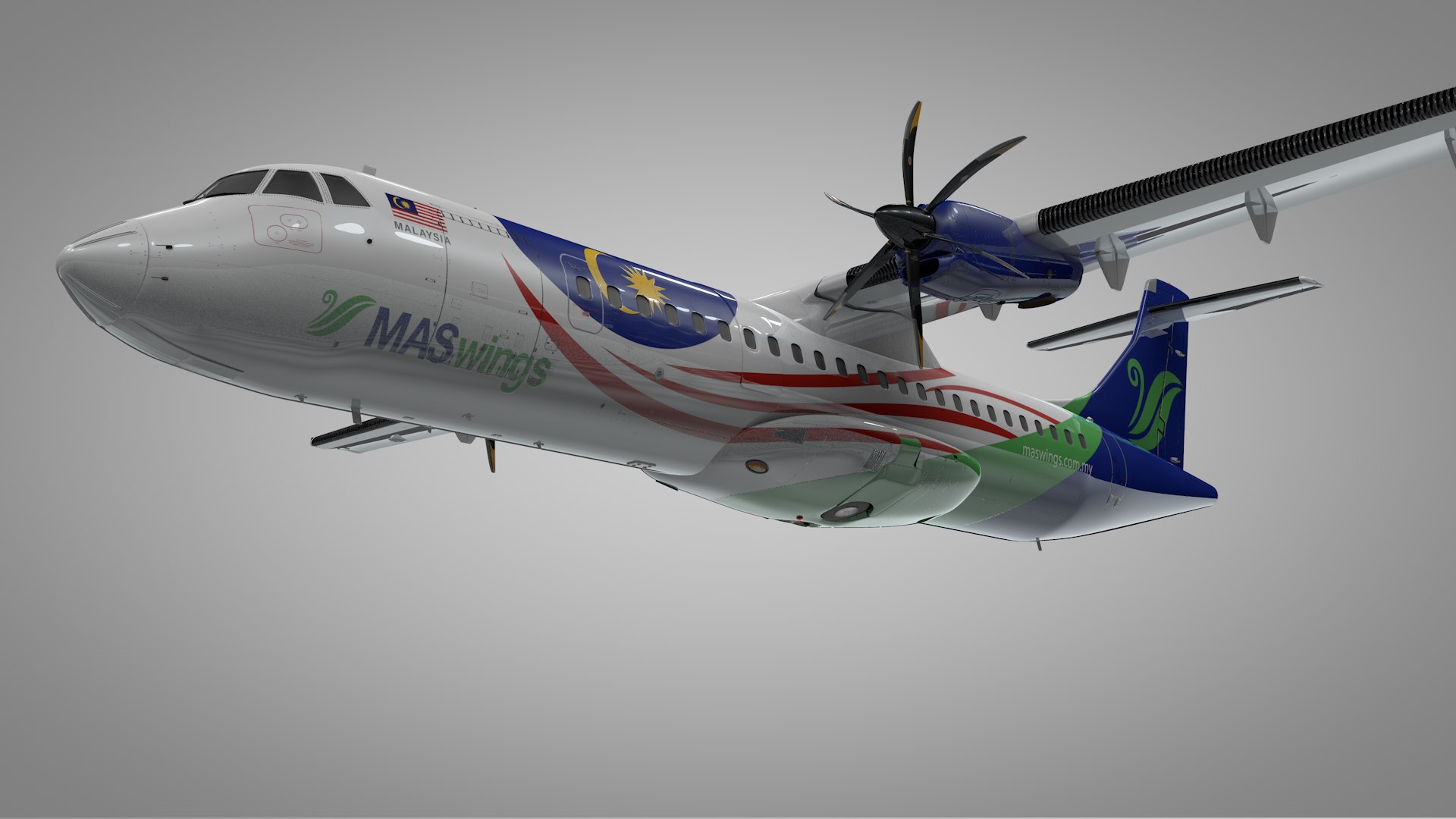 3D ATR 72 MASwings L1688 - TurboSquid 1901730
