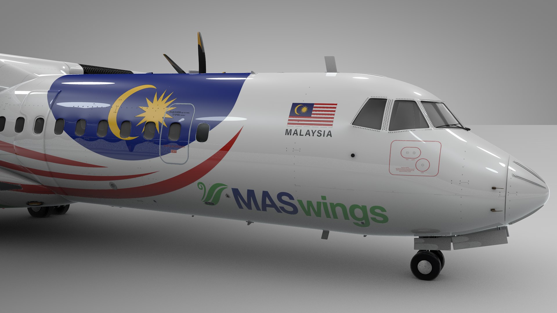 3D ATR 72 MASwings L1688 - TurboSquid 1901730