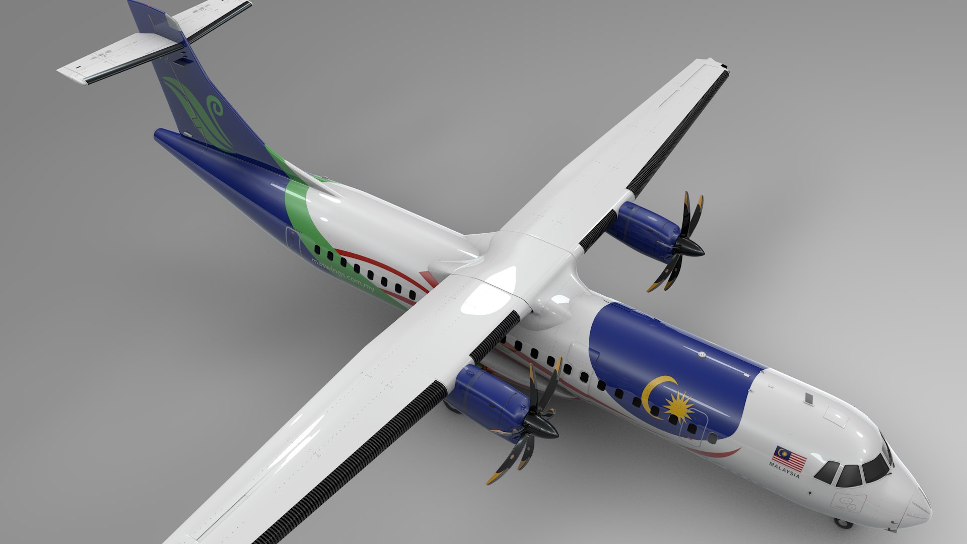 3D ATR 72 MASwings L1688 - TurboSquid 1901730