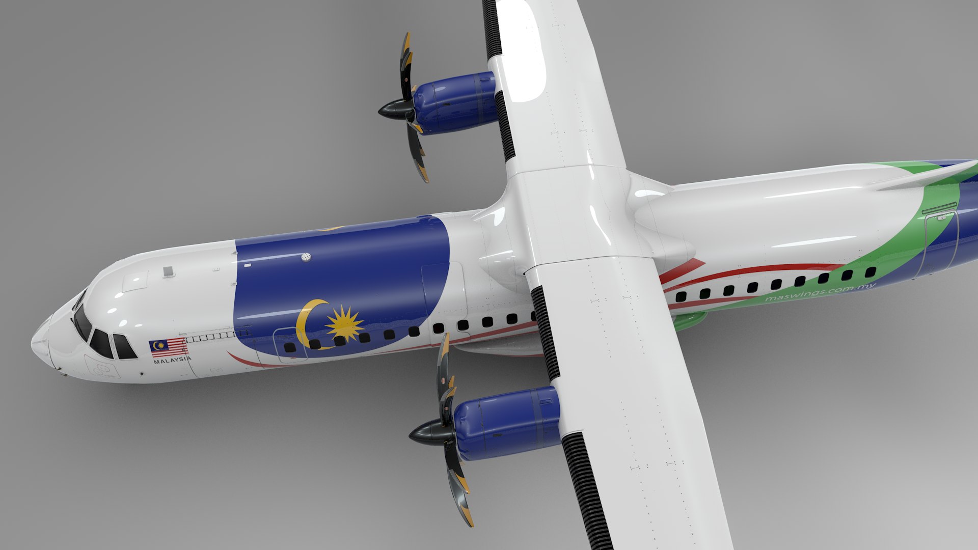 3D ATR 72 MASwings L1688 - TurboSquid 1901730
