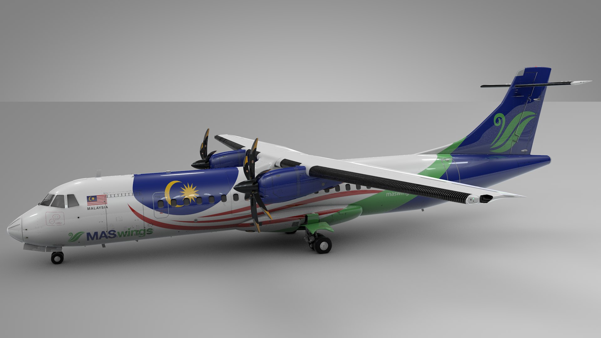 3D ATR 72 MASwings L1688 - TurboSquid 1901730