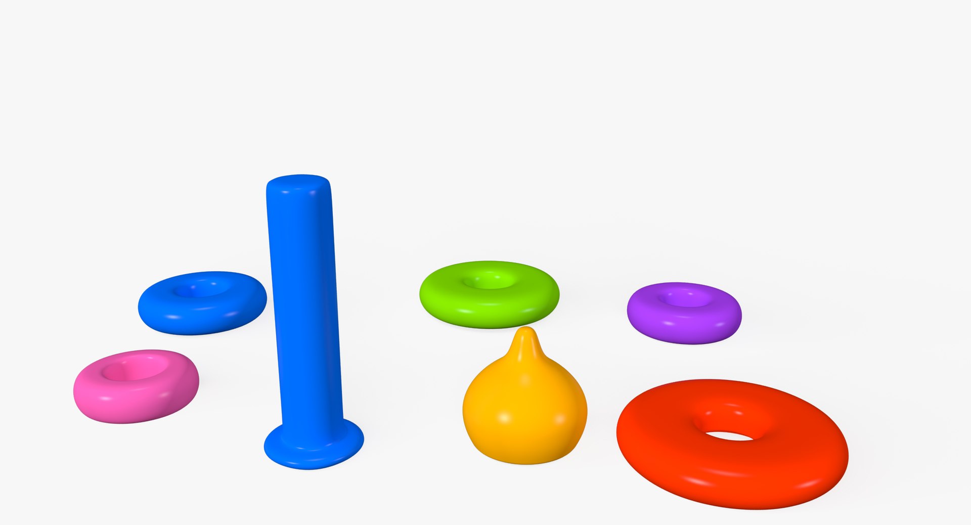 3D Toy Tower Model - TurboSquid 1403320