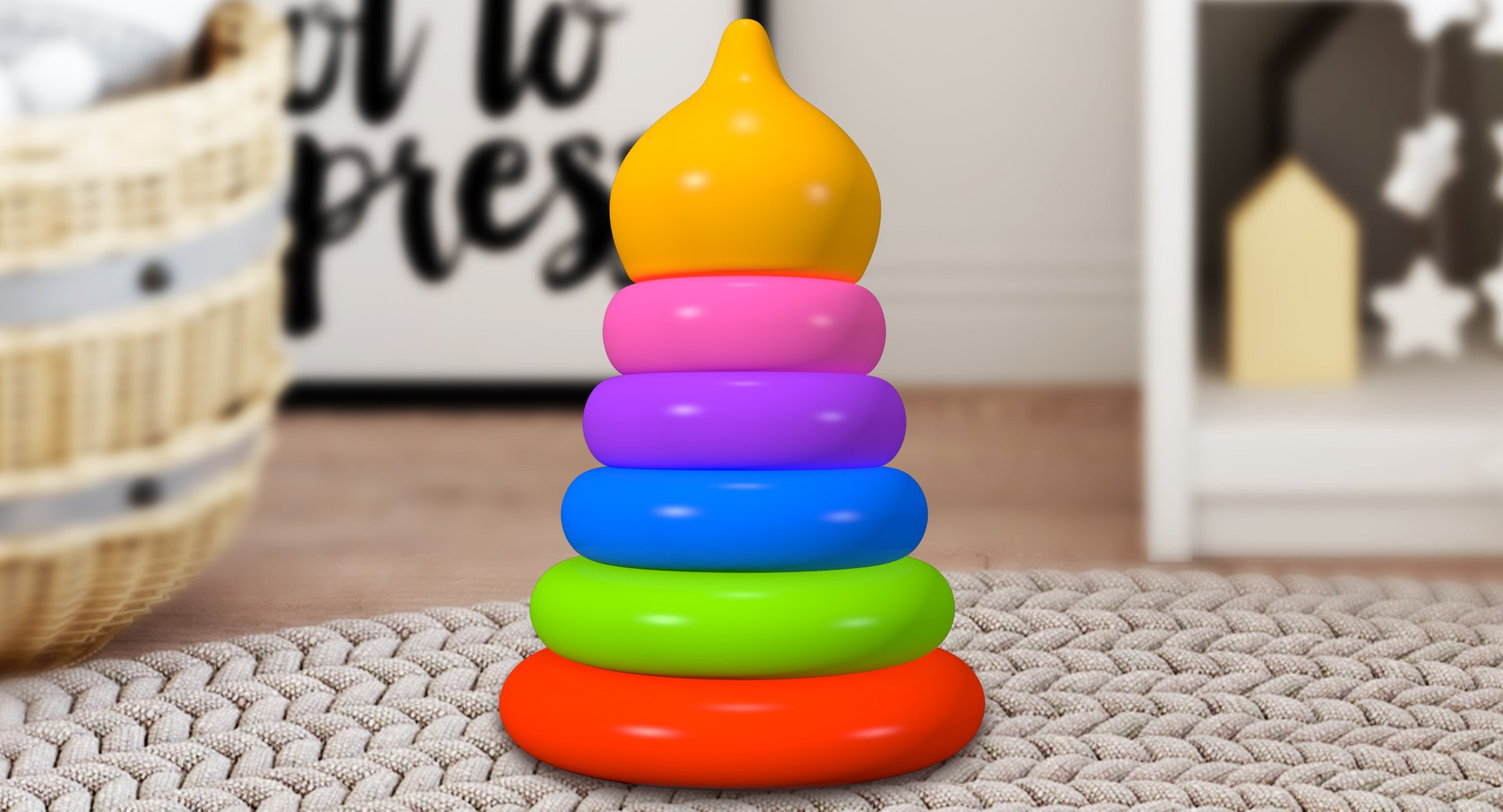 3D Toy Tower Model - TurboSquid 1403320