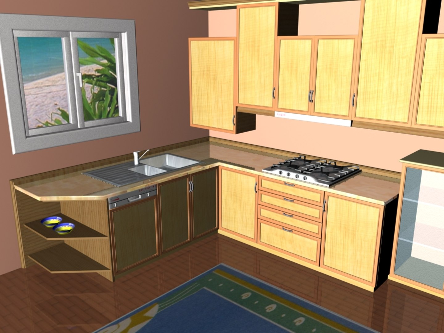 3d model kitchen