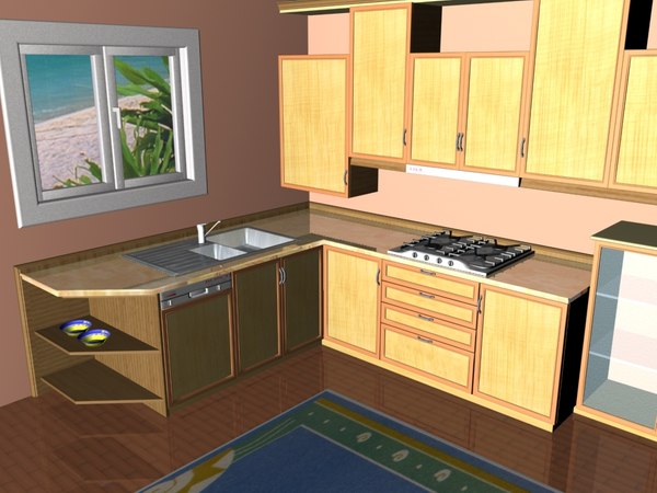3d model kitchen