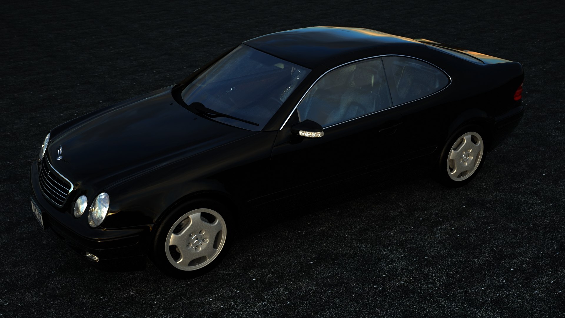 3D Mercedes-benz Clk W208 Model - TurboSquid 1392810