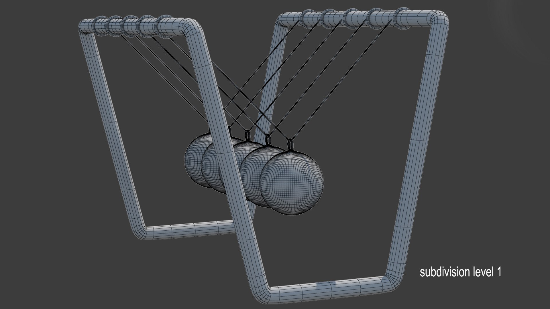 Newton Cradle 3d Model