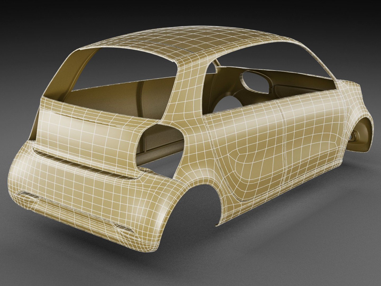 3d model smart forfour 2015