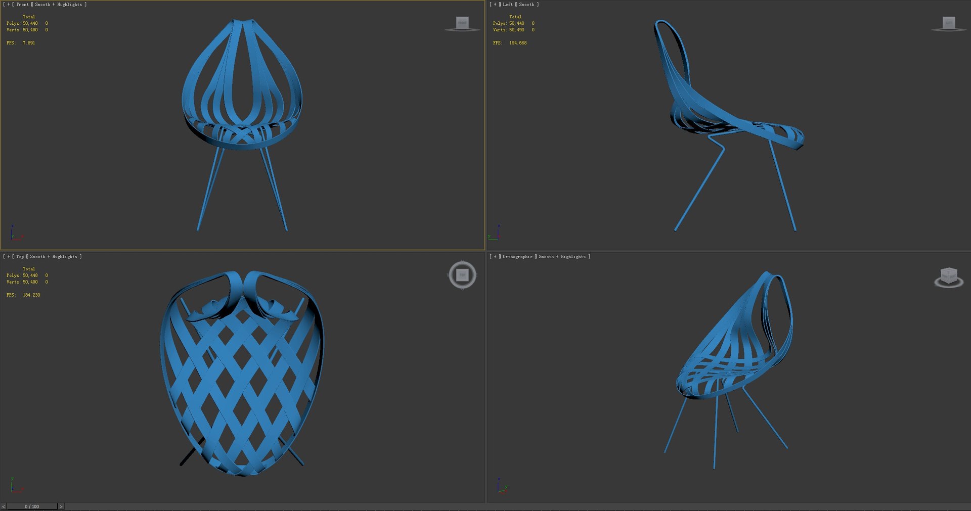 3d saji-chair model