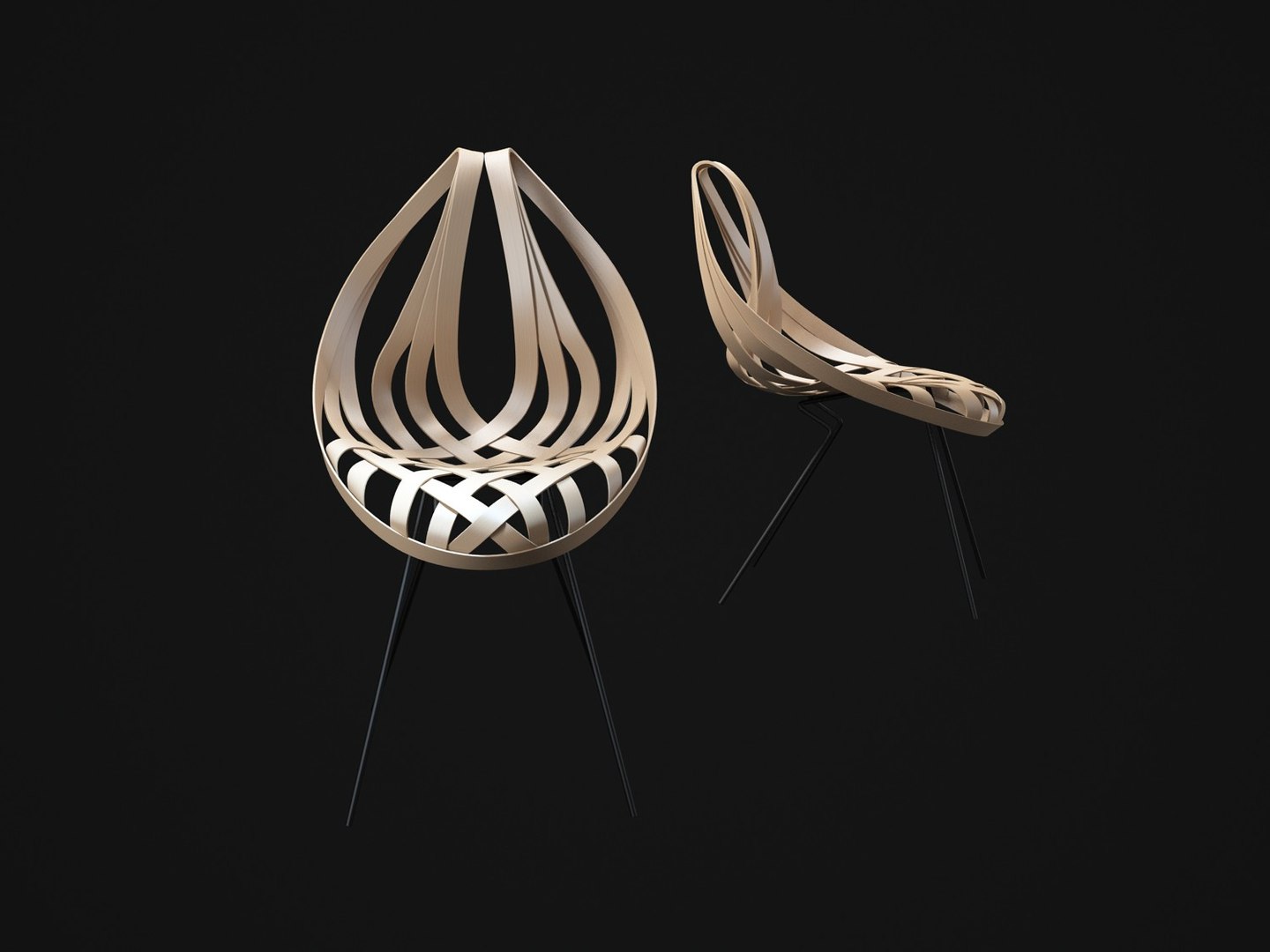 3d saji-chair model