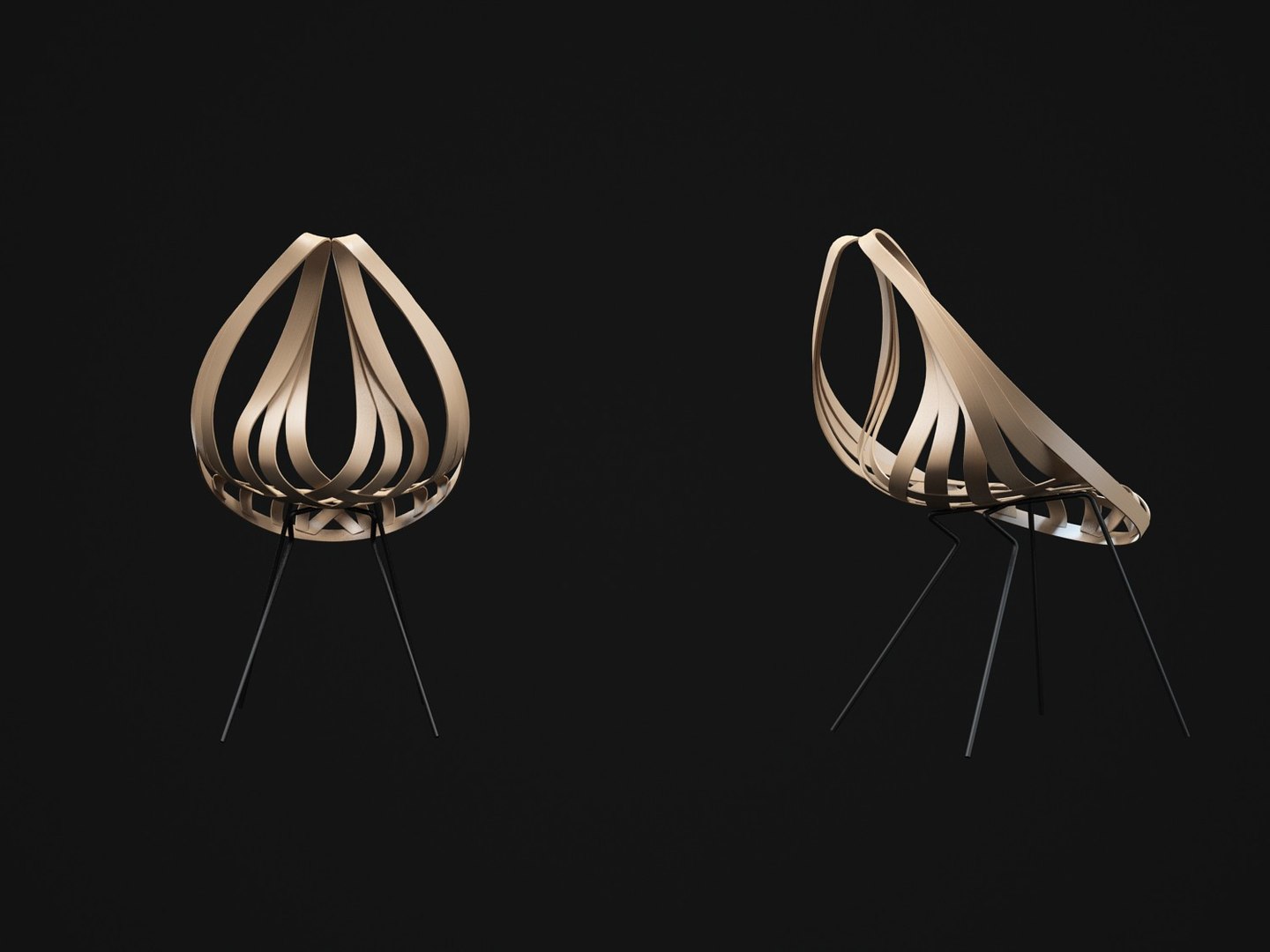 3d saji-chair model