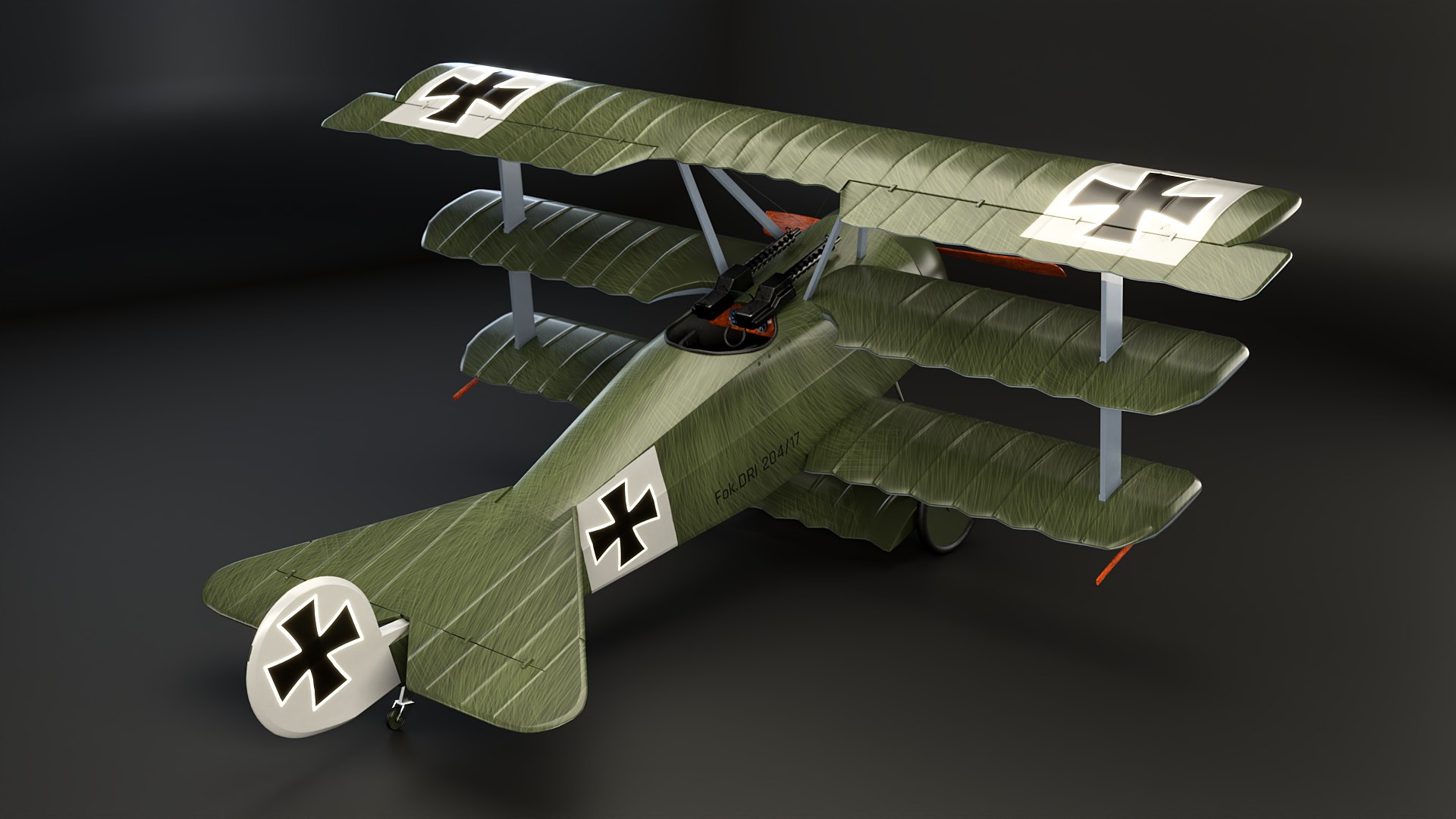 Fokker DR1 3D Model - TurboSquid 2345865