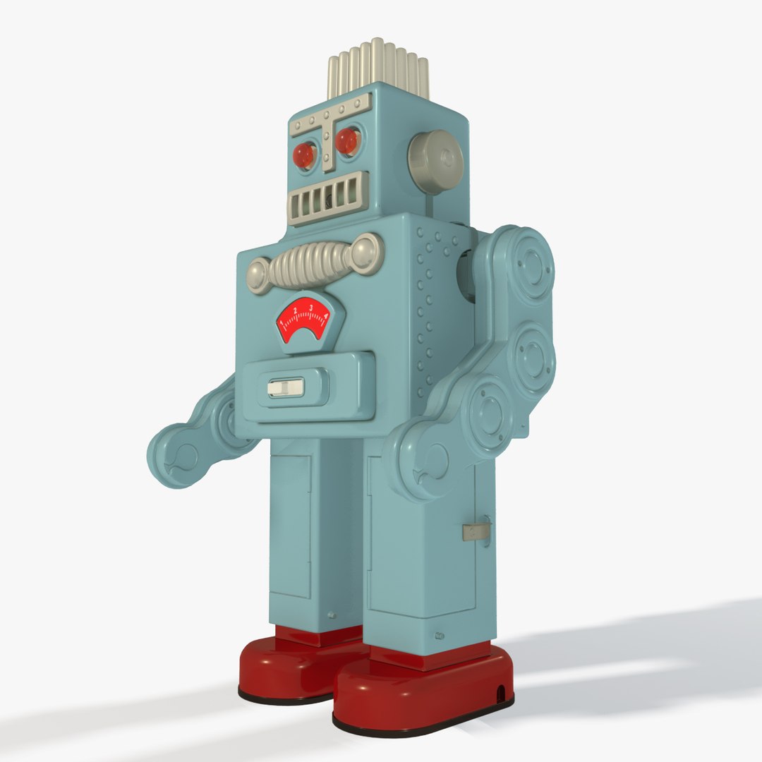 3d Max Vintage Toy Robot