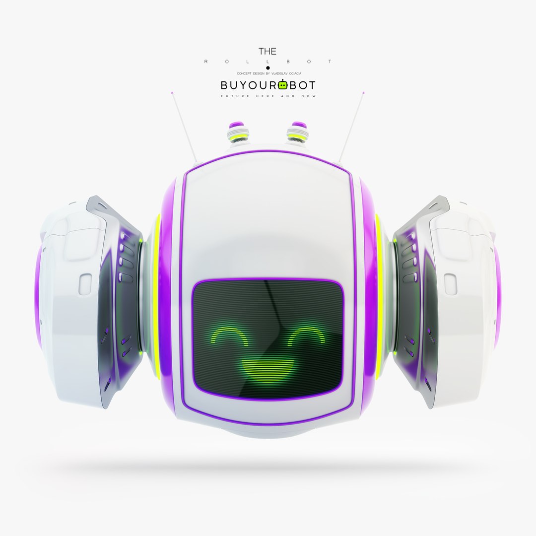 Cute Levitating Robot Bot 3D Model - TurboSquid 1473303