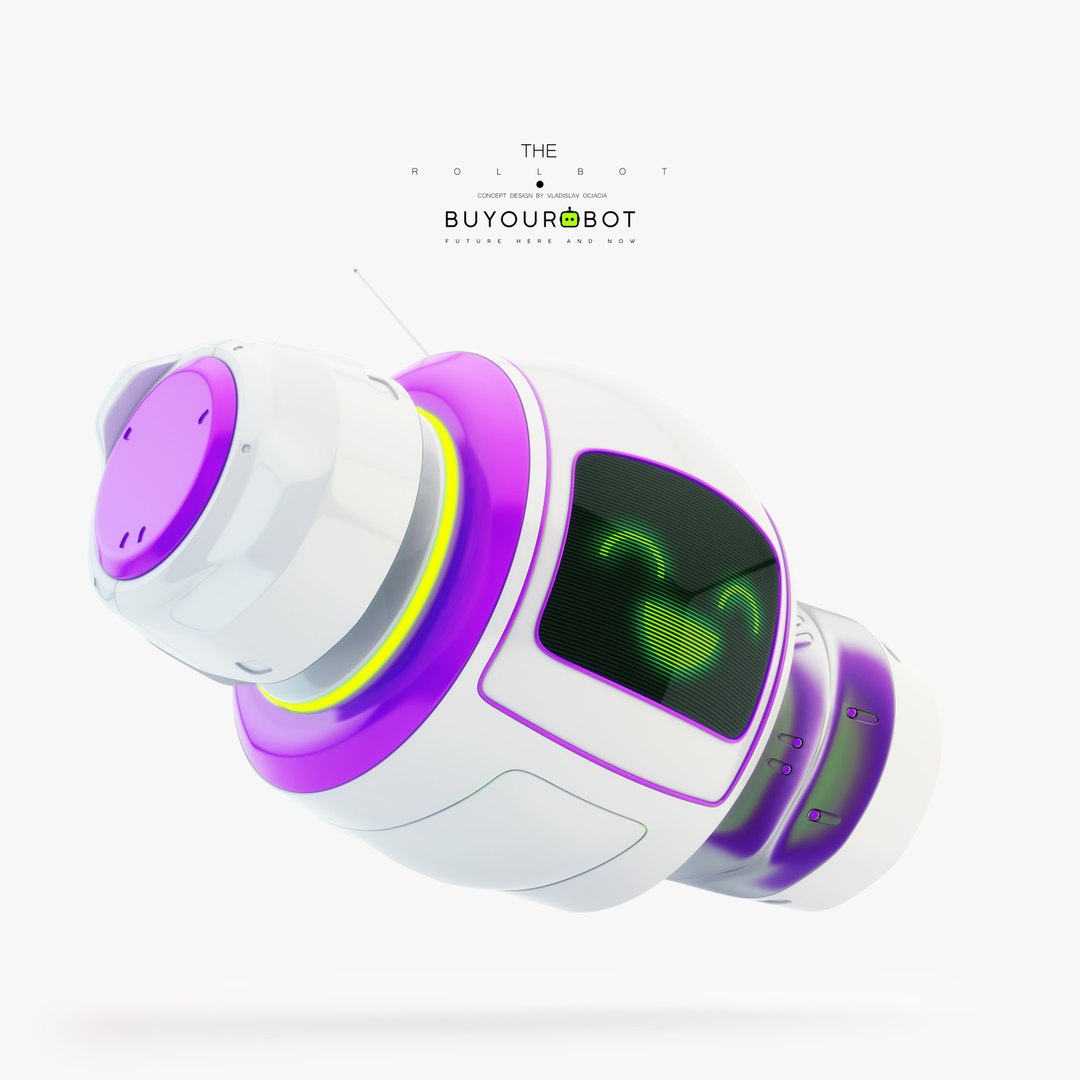 Cute Levitating Robot Bot 3D Model - TurboSquid 1473303