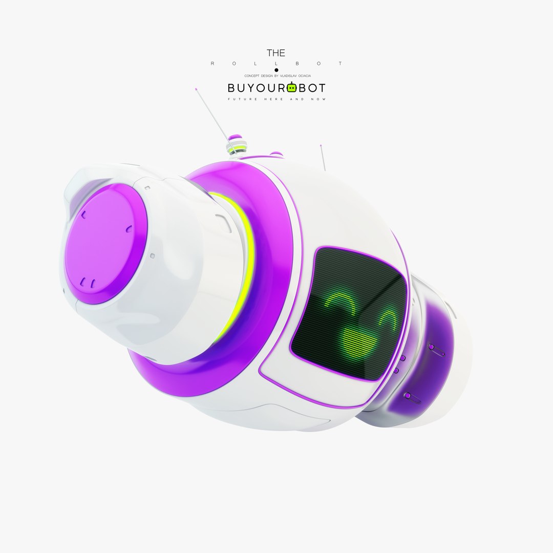 Cute Levitating Robot Bot 3D Model - TurboSquid 1473303