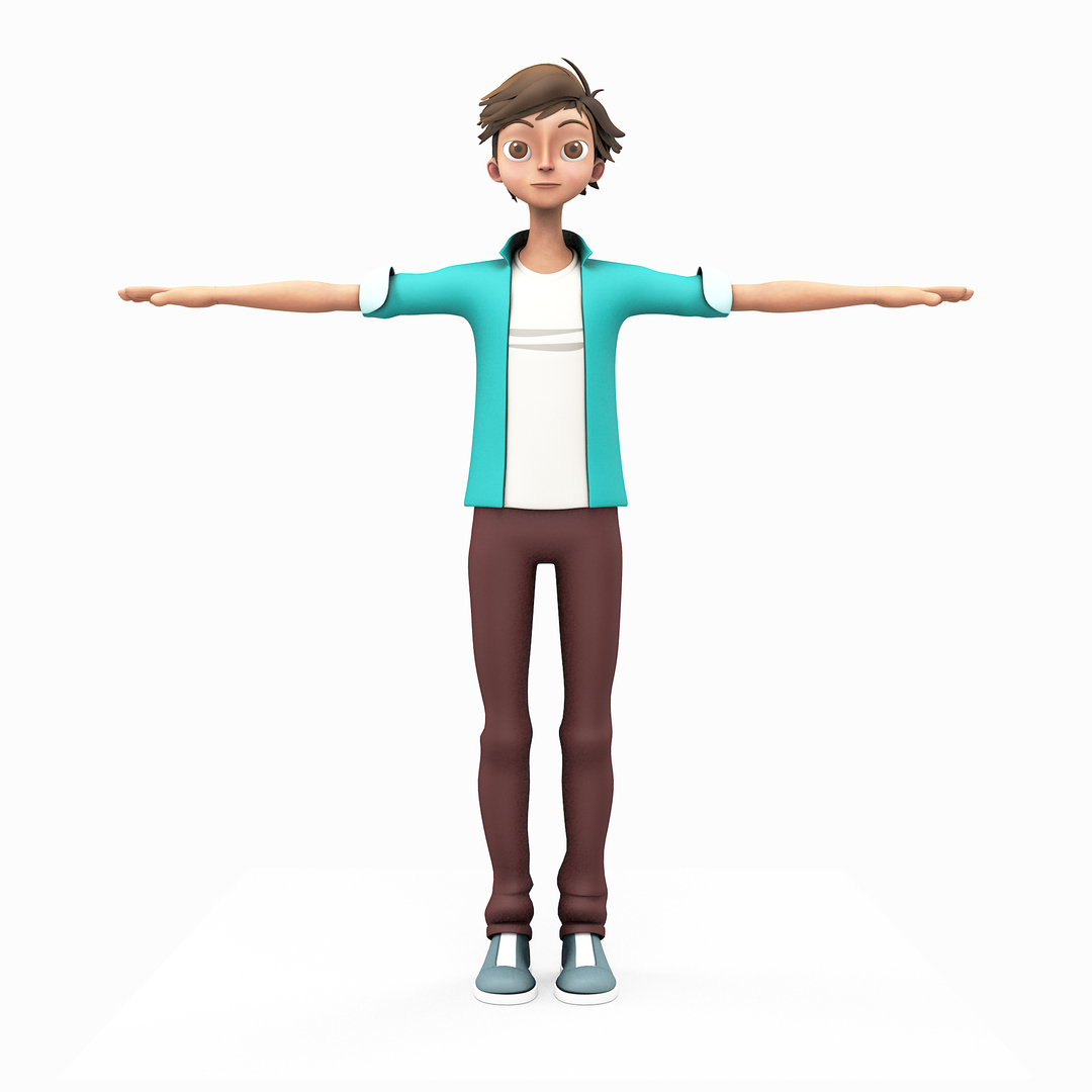 3D Lucas Cartoon Boy - TurboSquid 1412561