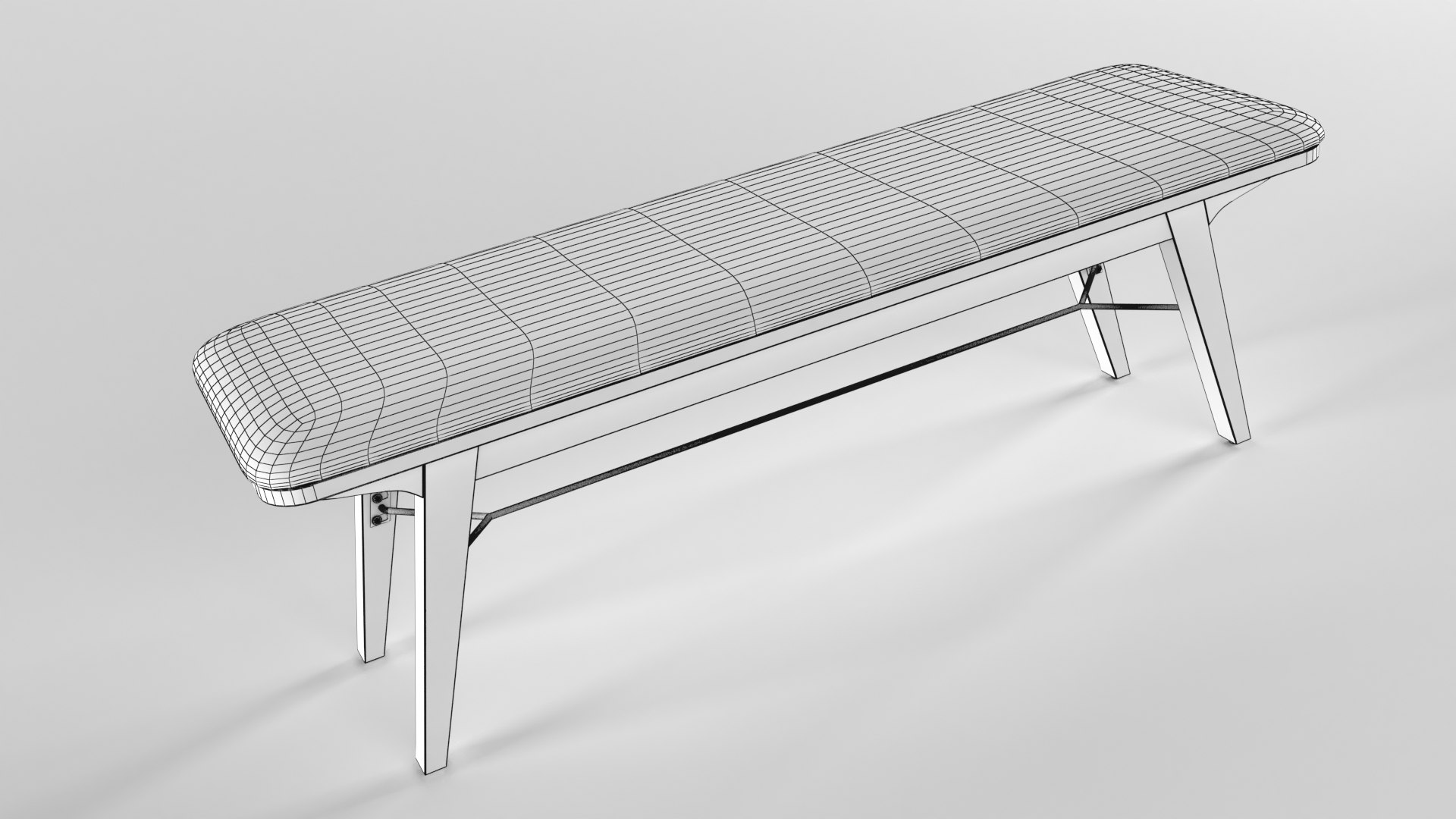 Miles Bench - Castlery 3D Model - TurboSquid 2253399