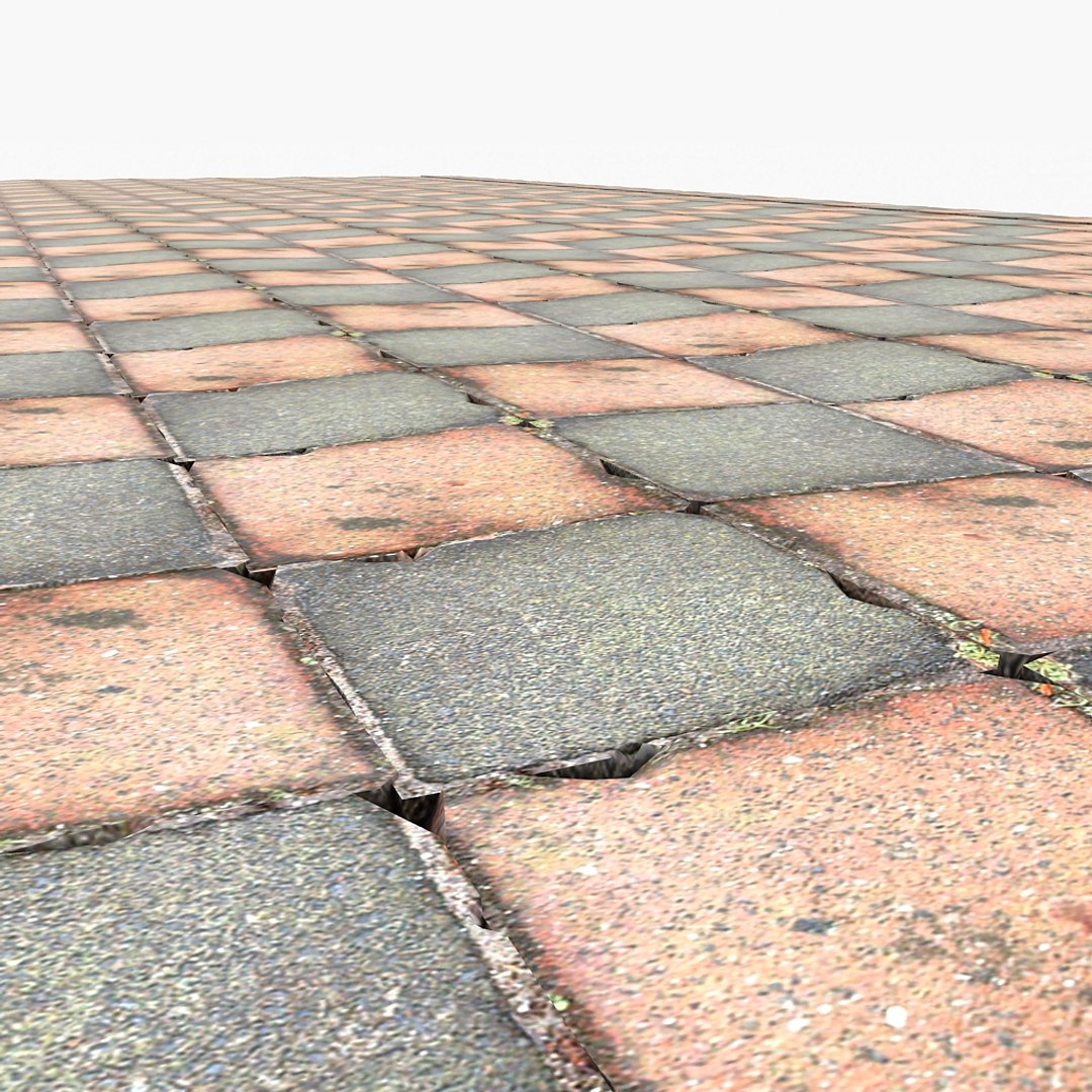 stone pavement floor 3d model