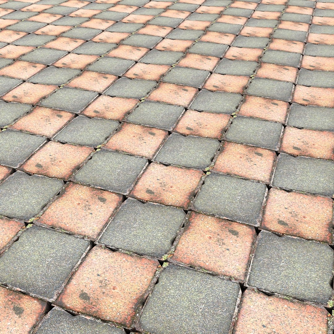 stone pavement floor 3d model