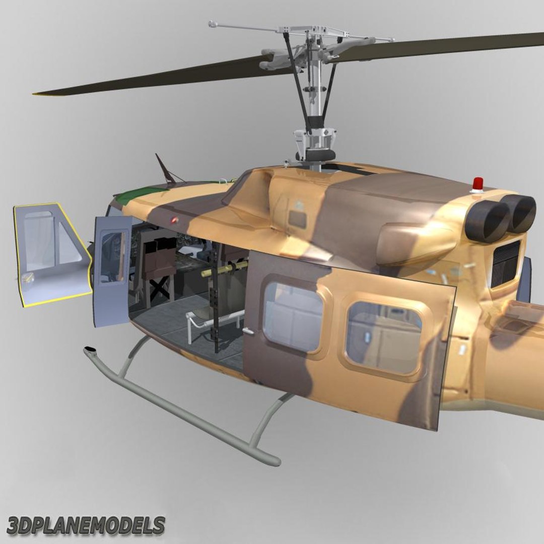 Bell 212 3d Model
