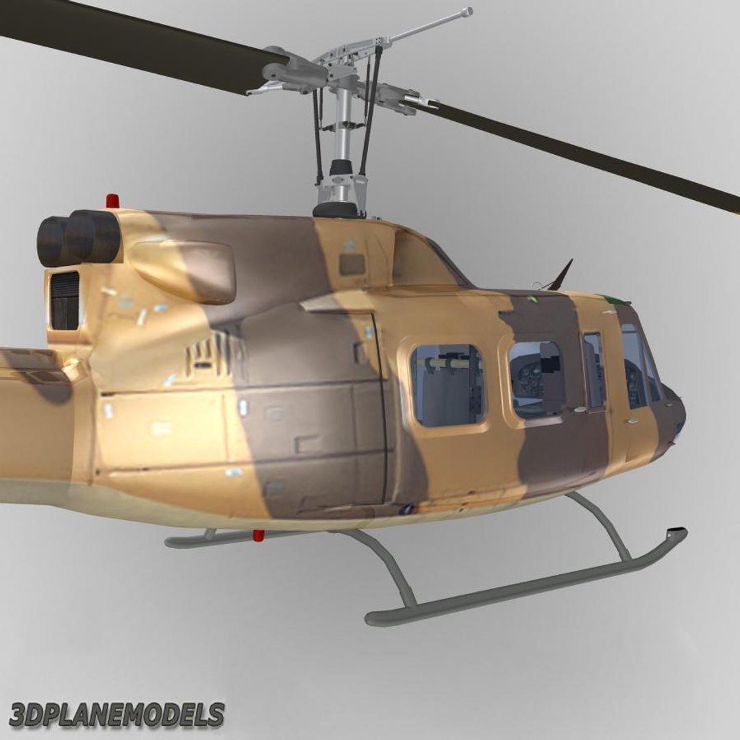 Bell 212 3d Model