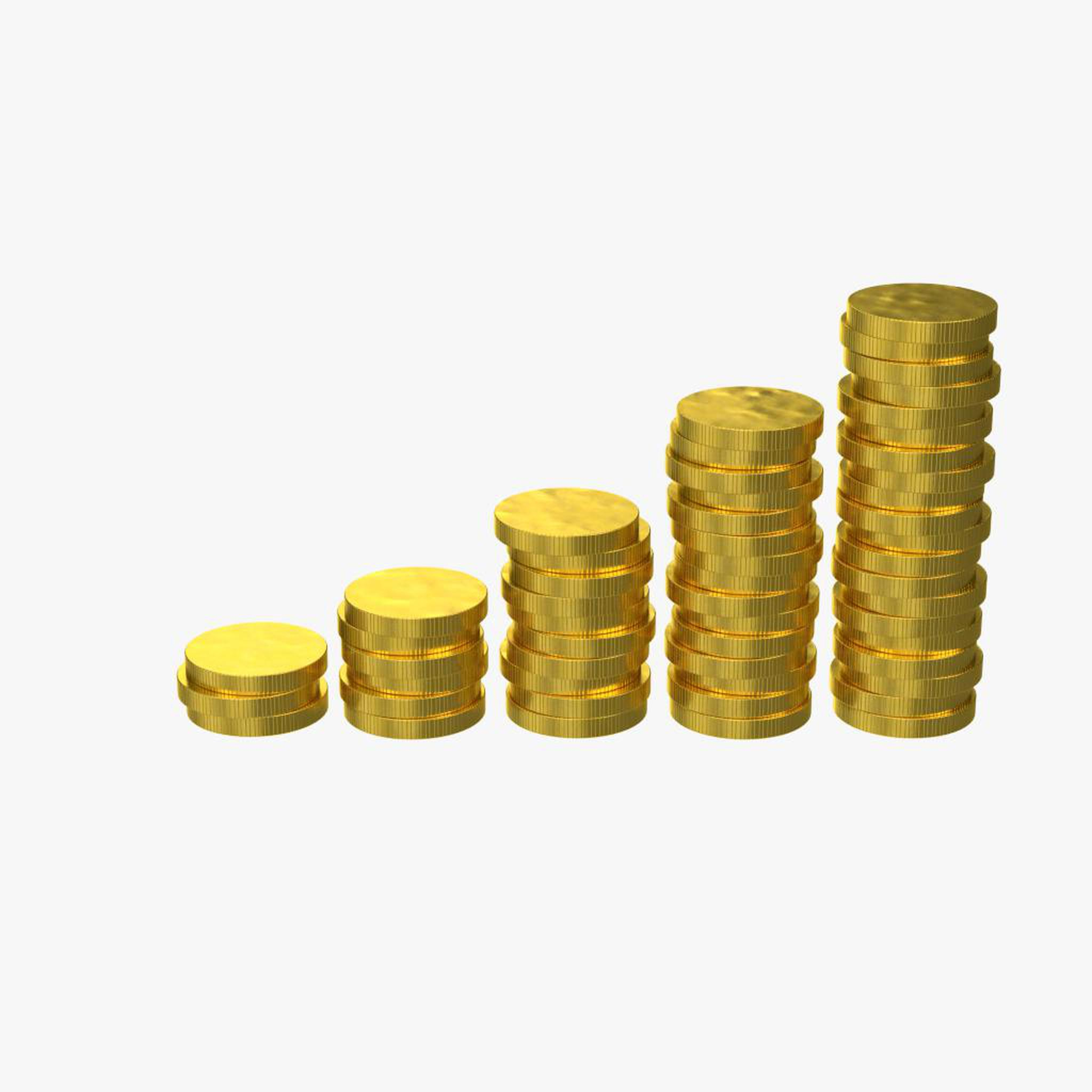 Stylized coins stack 3D model - TurboSquid 1416547