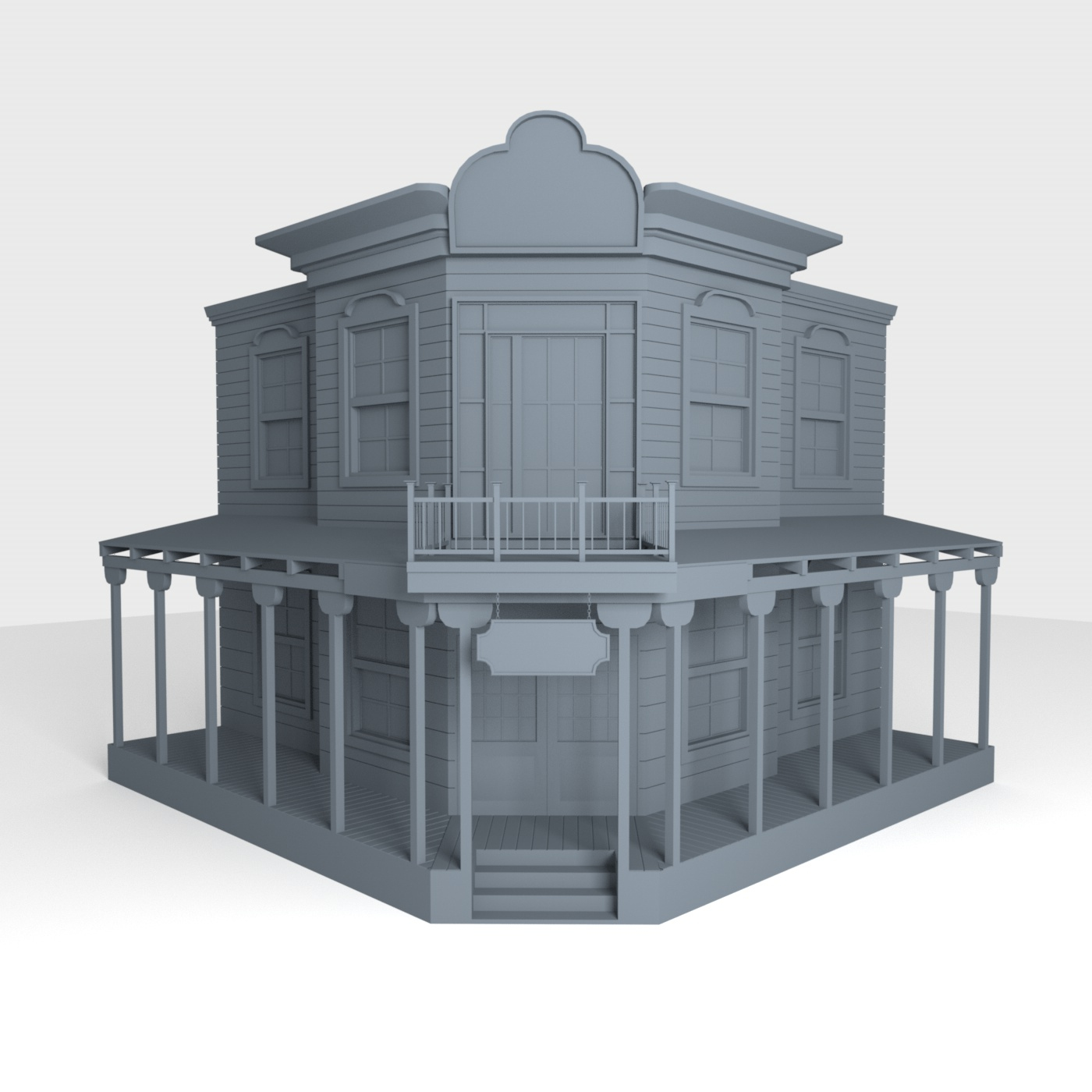 Western house games model - TurboSquid 1352593