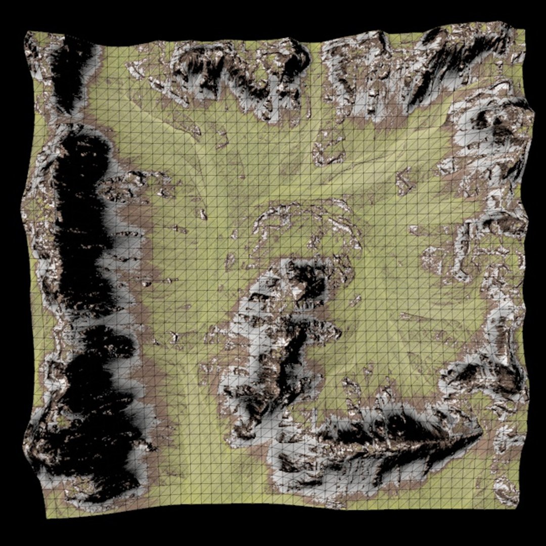 3d obj mountain maps terrain