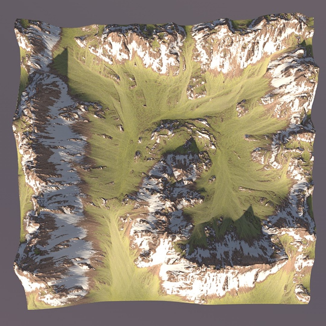 3d obj mountain maps terrain