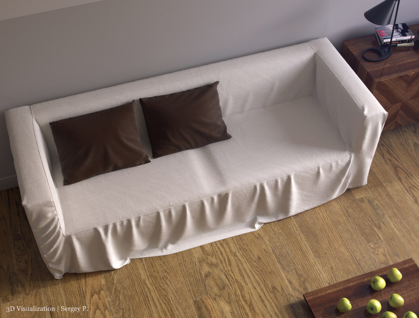 Realistic Cover Sofa 3d Max