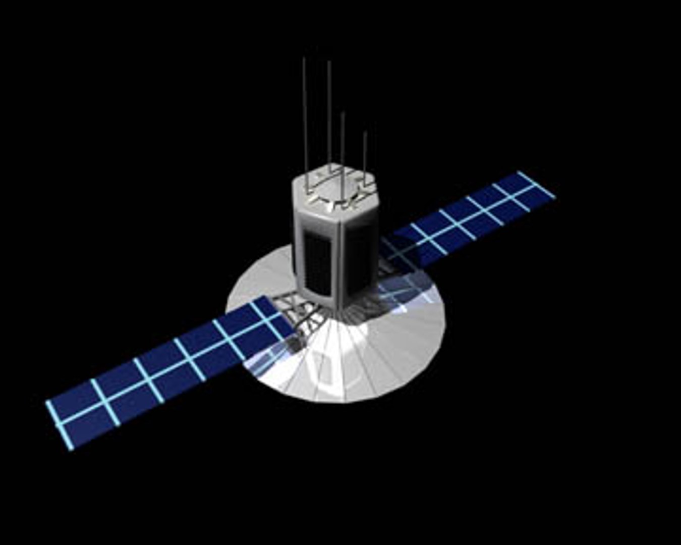 Simple Satelite 3d Model