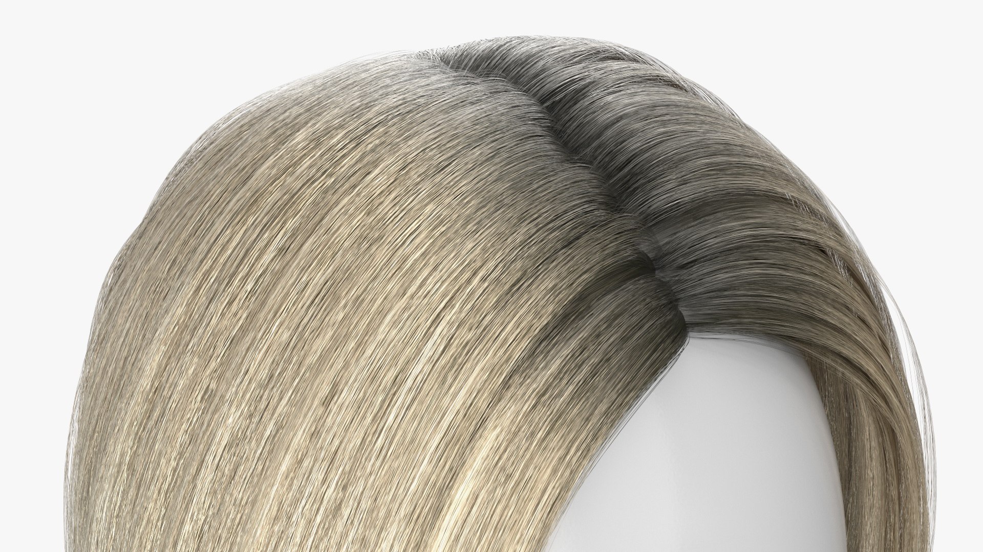 3D Wig Bob Hairstyle Blond - TurboSquid 2346048