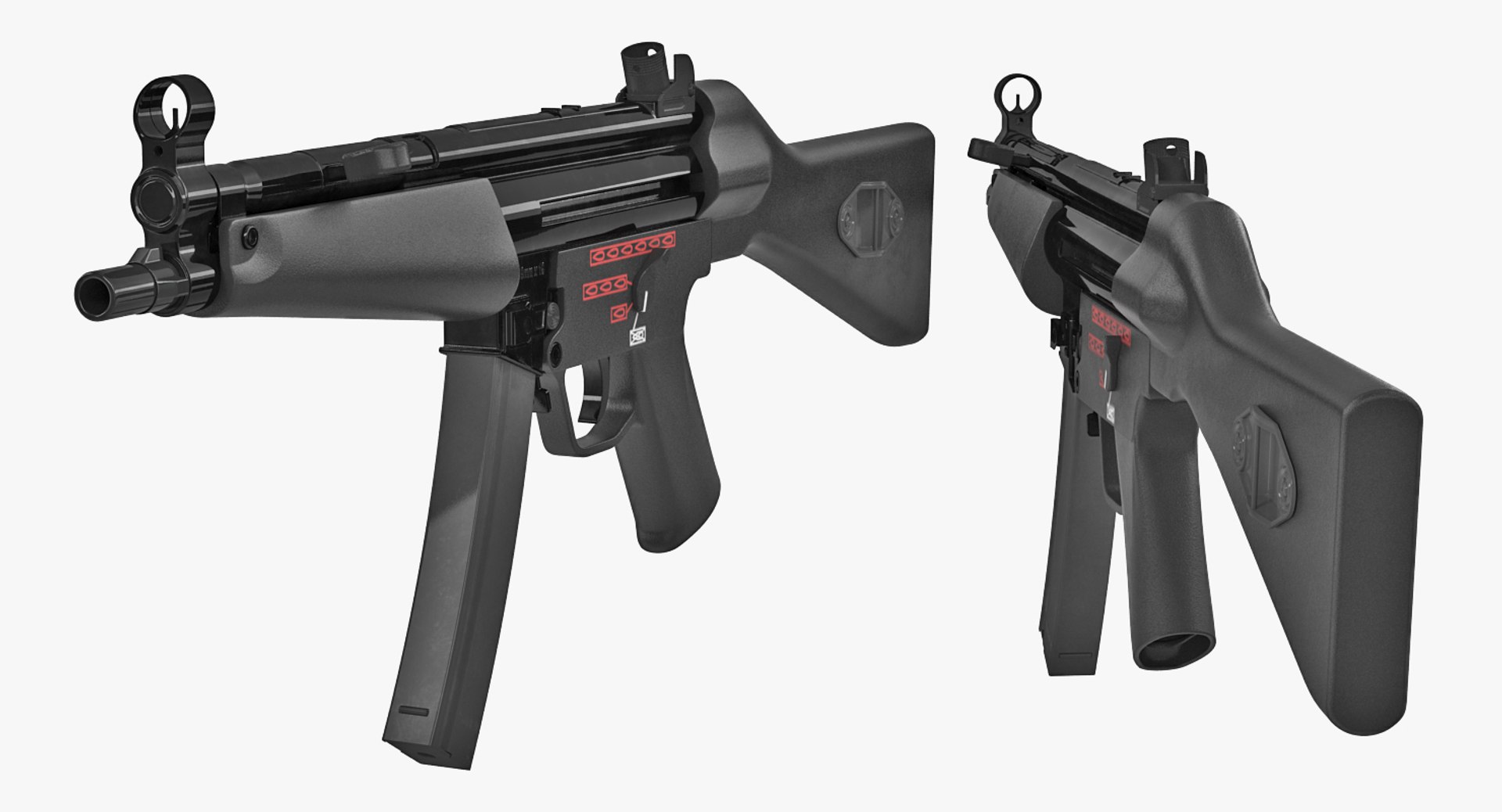 Mp5 Smg German Submachine Gun 3D - TurboSquid 1159104