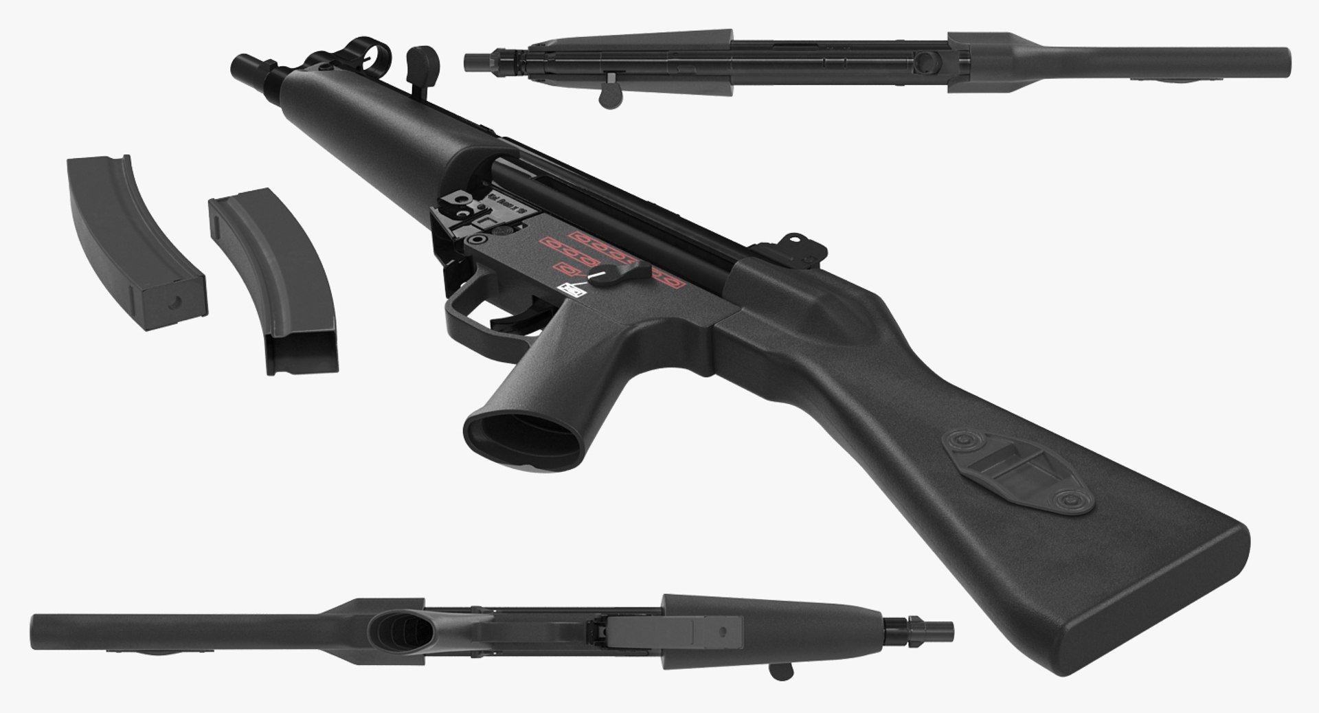 Mp5 Smg German Submachine Gun 3D - TurboSquid 1159104
