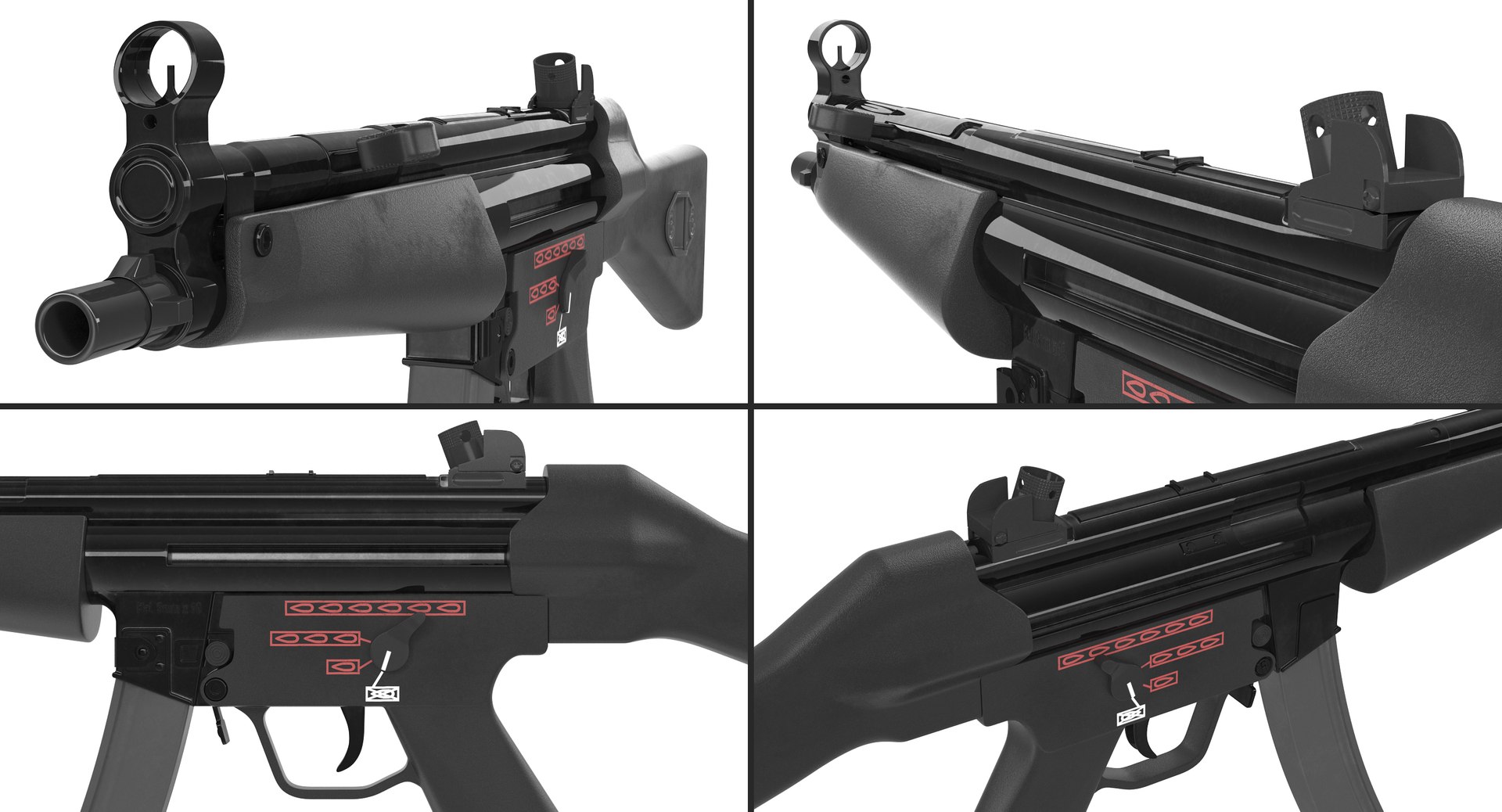 Mp5 Smg German Submachine Gun 3D - TurboSquid 1159104