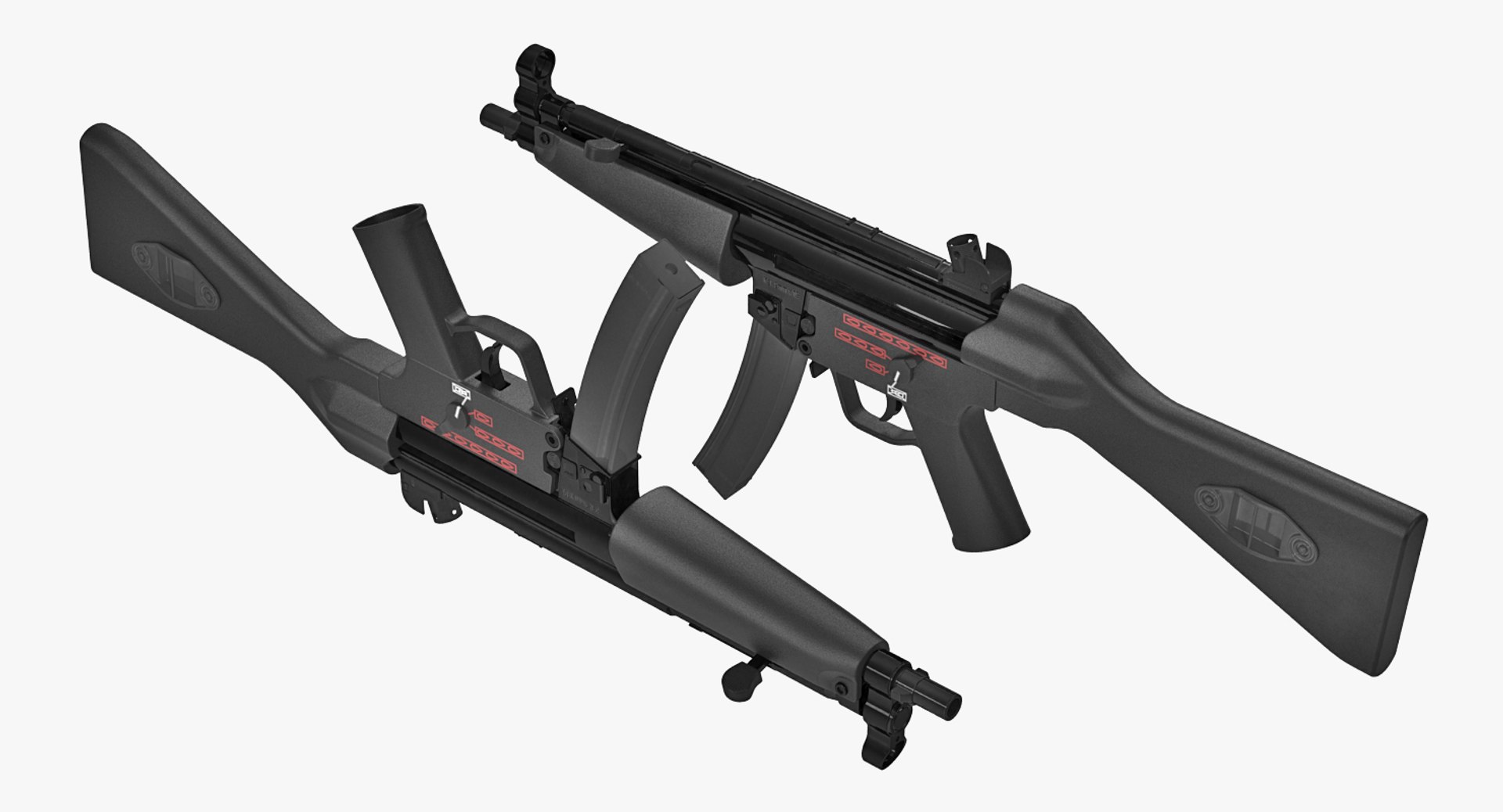 Mp5 Smg German Submachine Gun 3D - TurboSquid 1159104