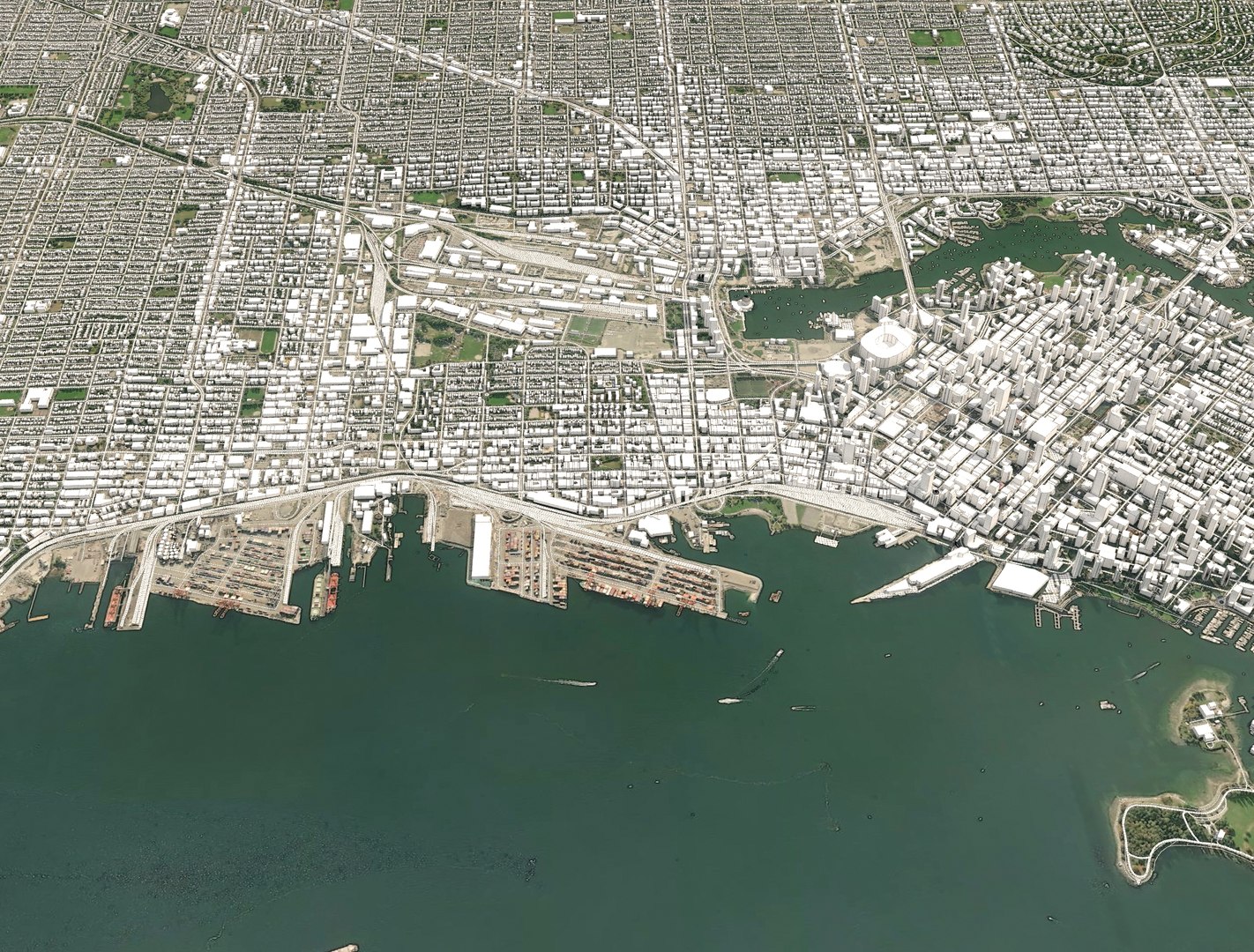 Cityscape Vancouver Canada City 3D Model - TurboSquid 1675022