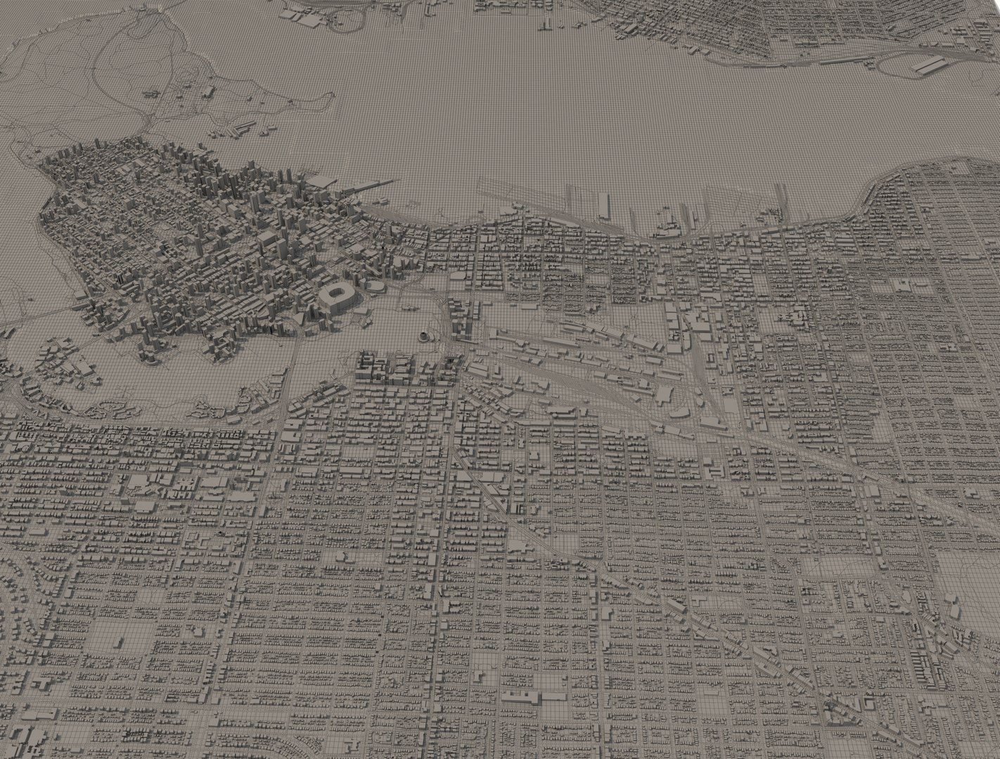 Cityscape Vancouver Canada City 3D Model - TurboSquid 1675022