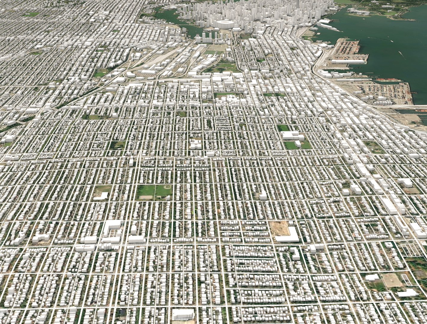 Cityscape Vancouver Canada City 3D Model - TurboSquid 1675022