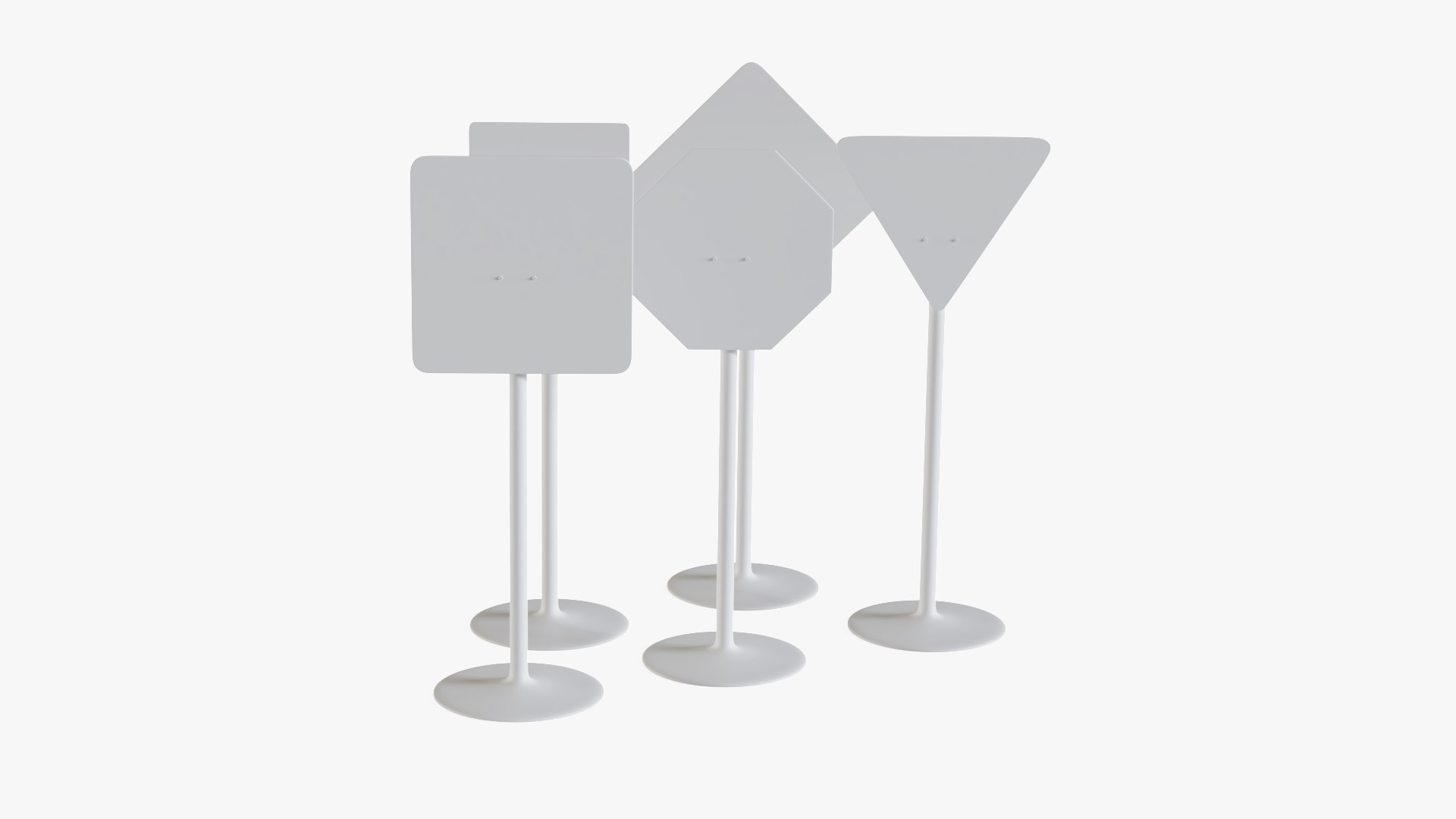 3D Street Sign Pack Model - TurboSquid 1855006