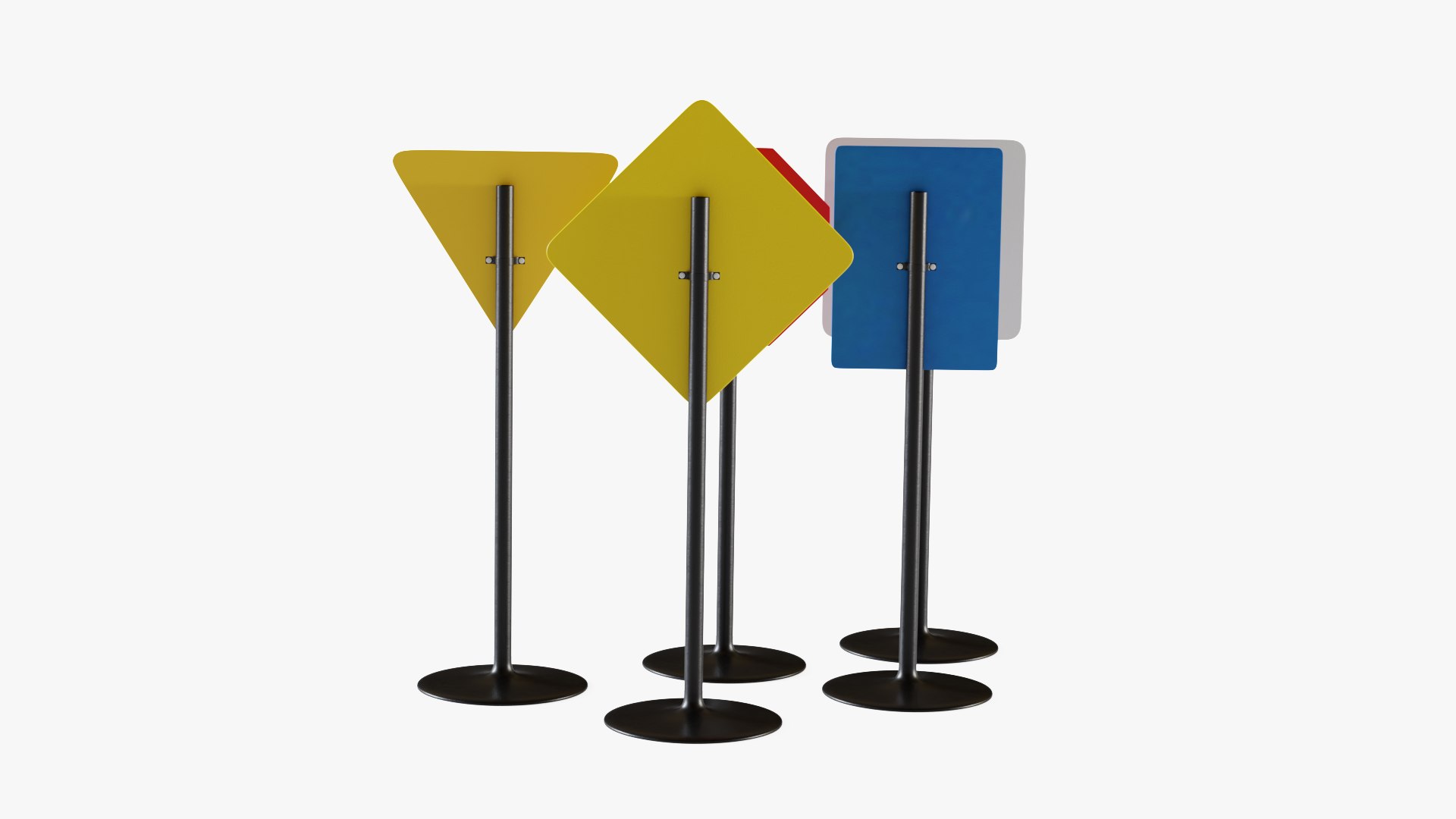 3D Street Sign Pack Model - TurboSquid 1855006