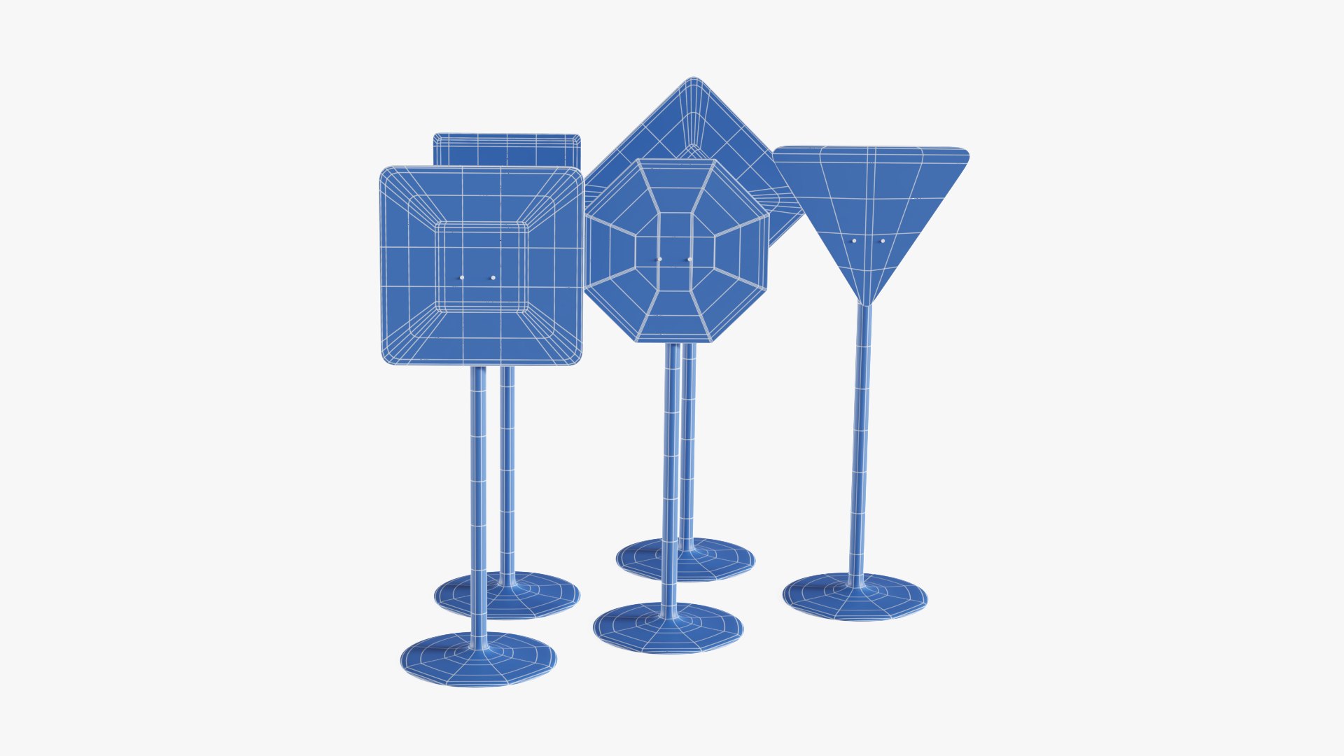 3D Street Sign Pack Model - TurboSquid 1855006