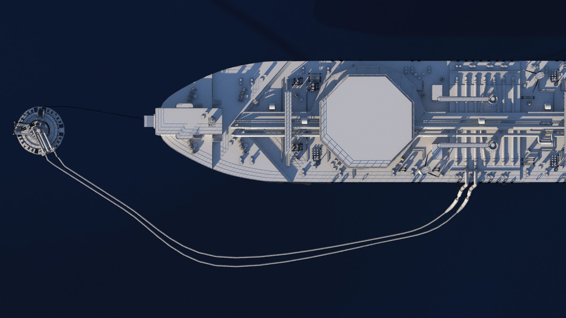 Oil Tanker At The SPM Buoy Model - TurboSquid 1819278